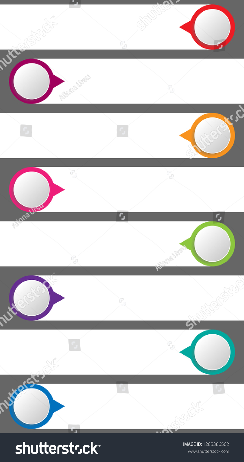Empty Infographic Blank Template Vector Design Stock Vector (Royalty ...