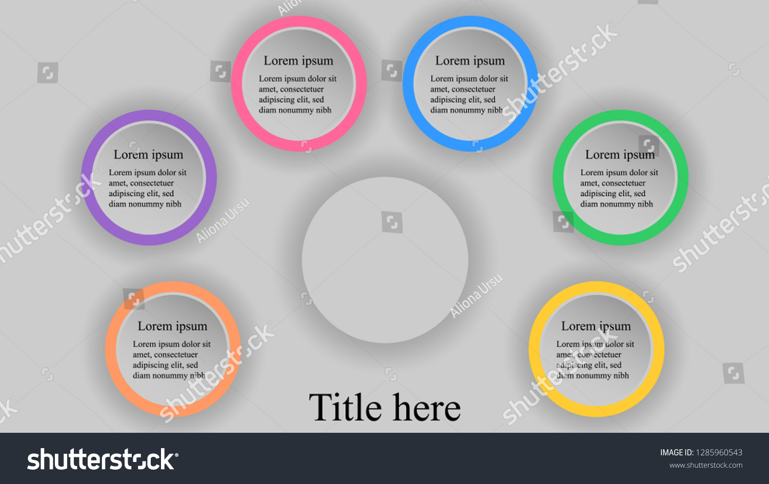 Empty Infographic Blank Template Vector Design Stock Vector (Royalty ...