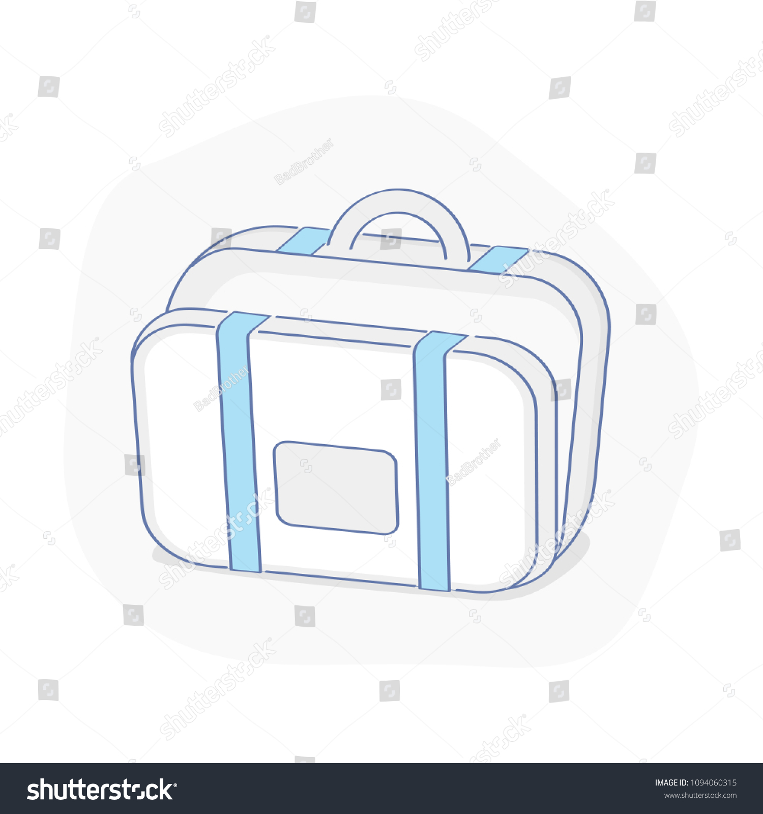 Empty Open Case Briefcase Packaging Costs Stock Vector (Royalty Free ...
