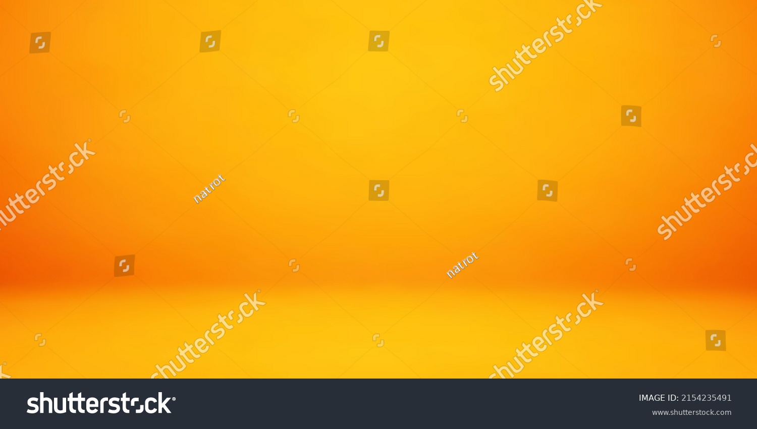 Empty Orange Room Studio Gradient Used Stock Vector (Royalty Free ...