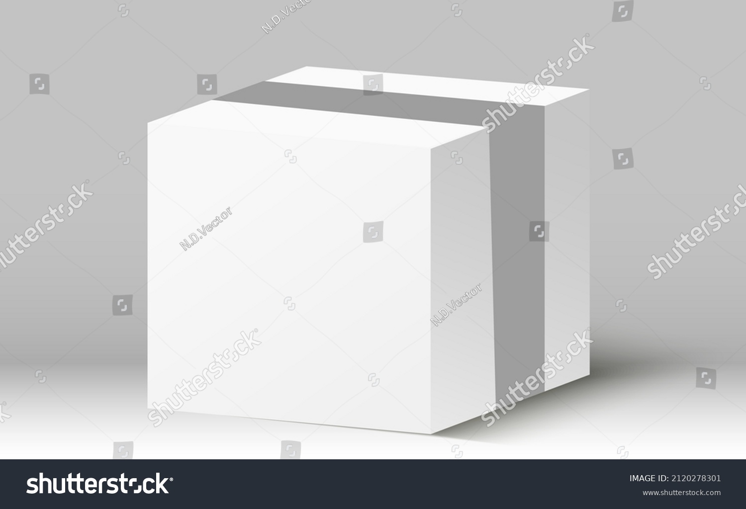 Empty Packaging Boxes Cube View Product Stock Vector (Royalty Free ...