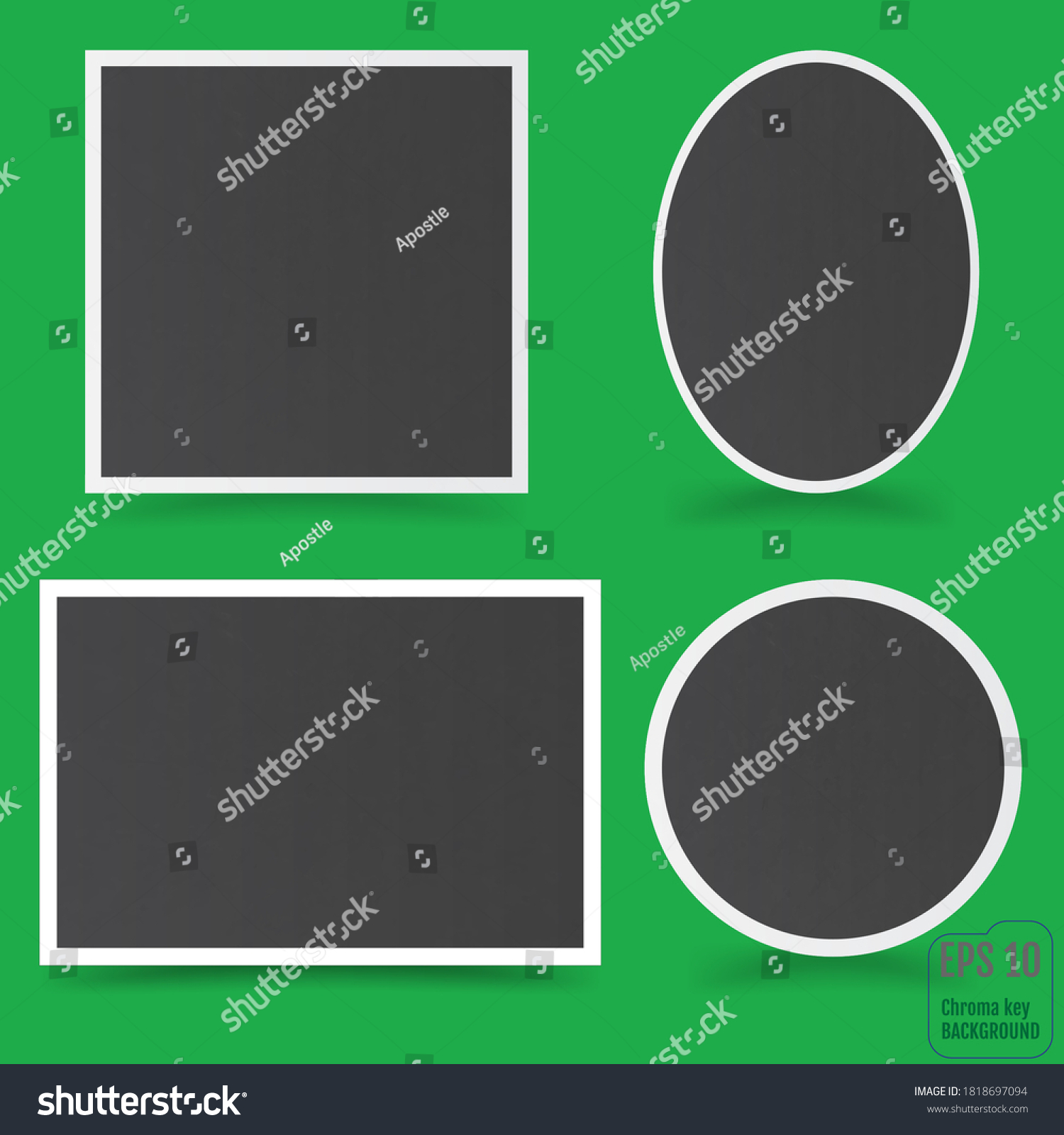 Empty Photo Frame Vector Illustration Stock Vector (Royalty Free ...