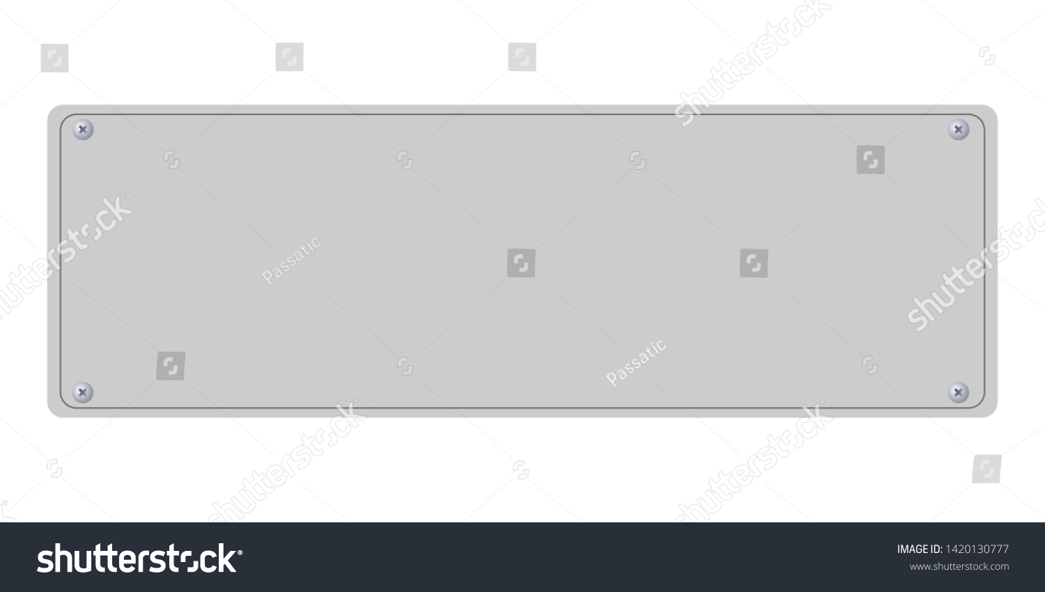 Empty Plate Your Text White Background Stock Vector (Royalty Free ...