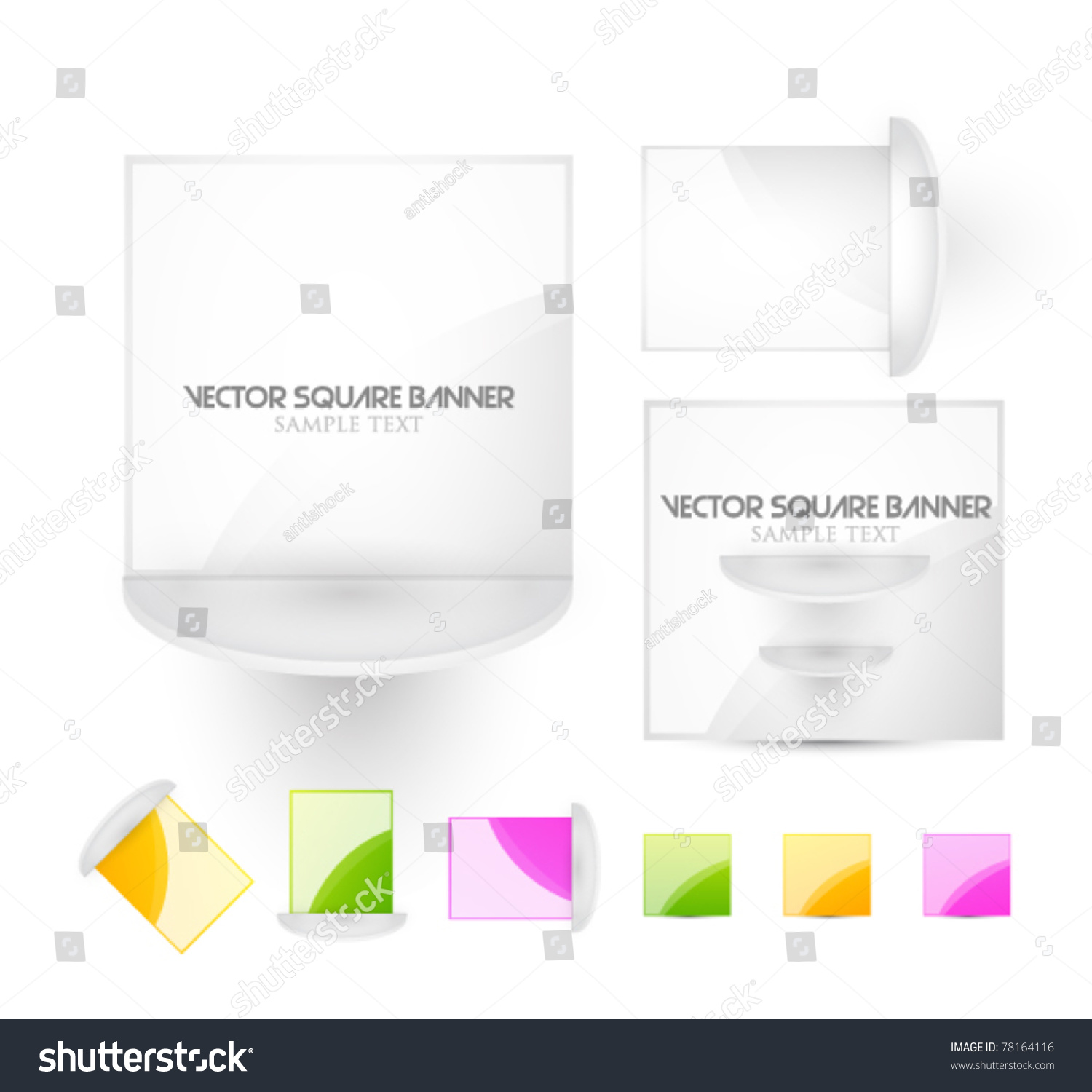 Empty Shelf Banners Stock Vector (Royalty Free) 78164116 | Shutterstock