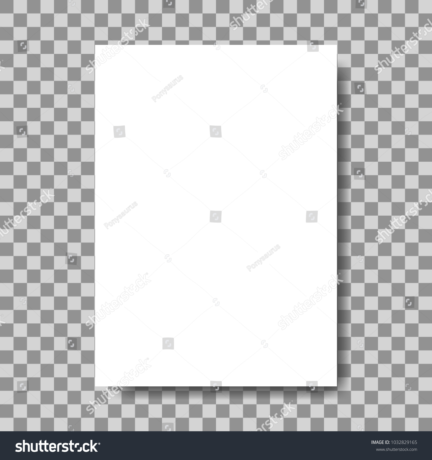 Empty Square Rectangle Poster Card On Stock Vector (Royalty Free ...