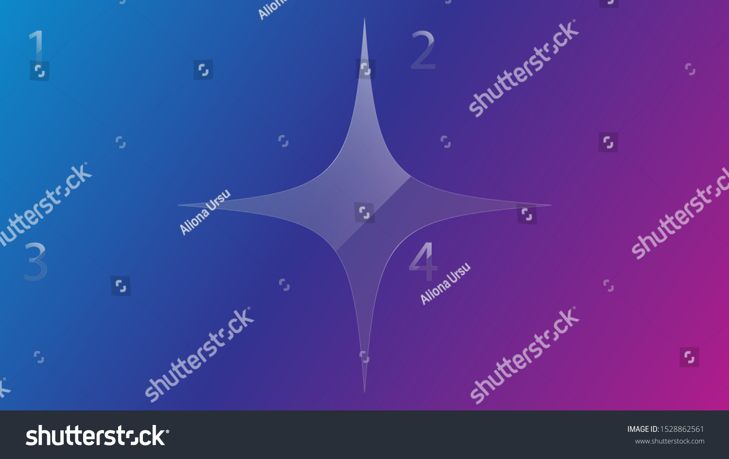 Empty Template Four Paragraphs Vector Designfour Stock Vector (Royalty ...