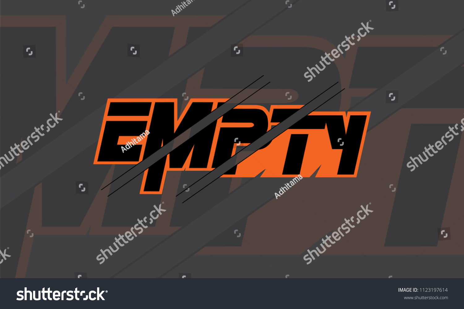Empty Typography Wallpaper Stock Vector (Royalty Free) 1123197614 ...