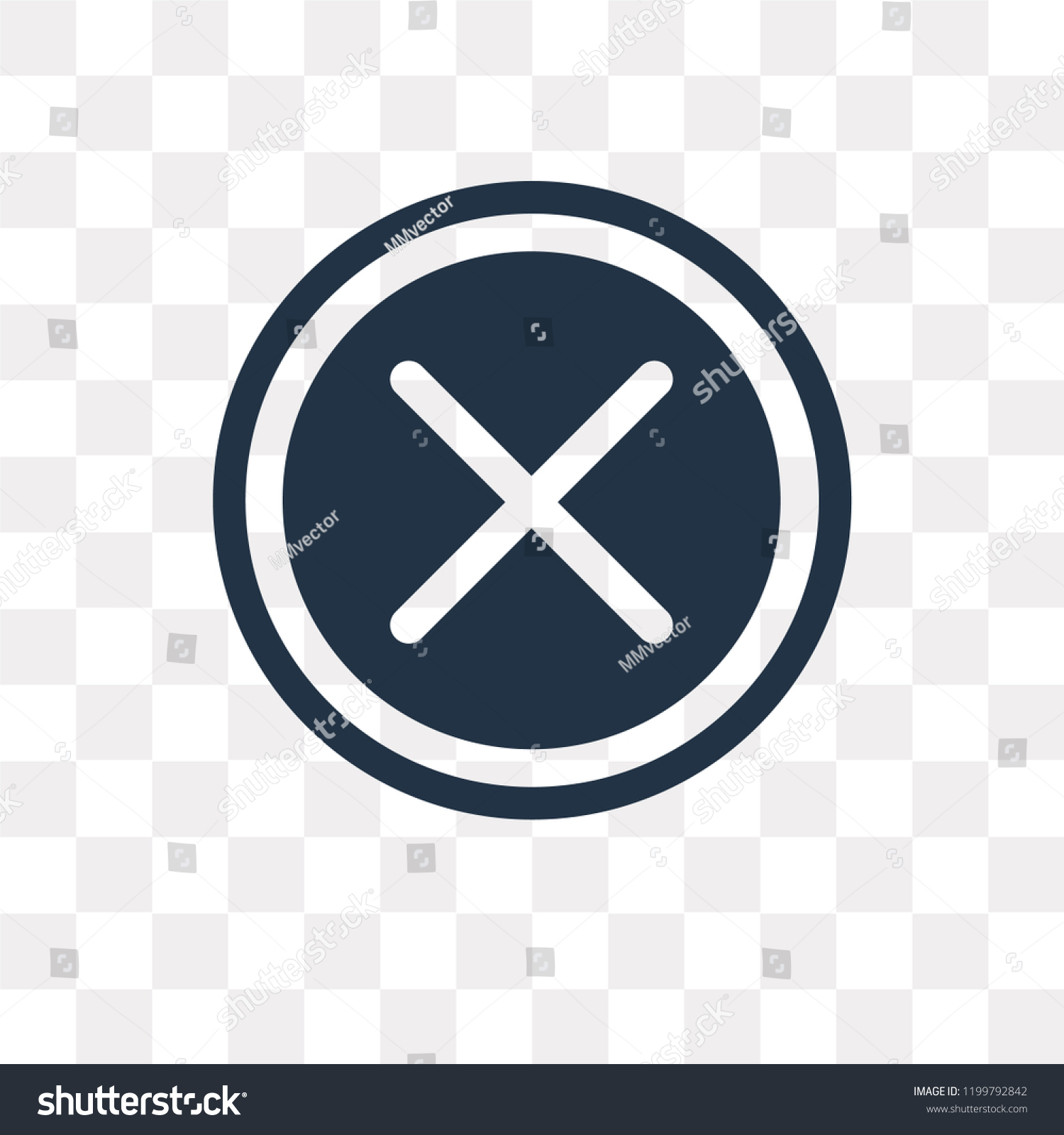 Empty Vector Icon Isolated On Transparent Stock Vector (Royalty Free ...