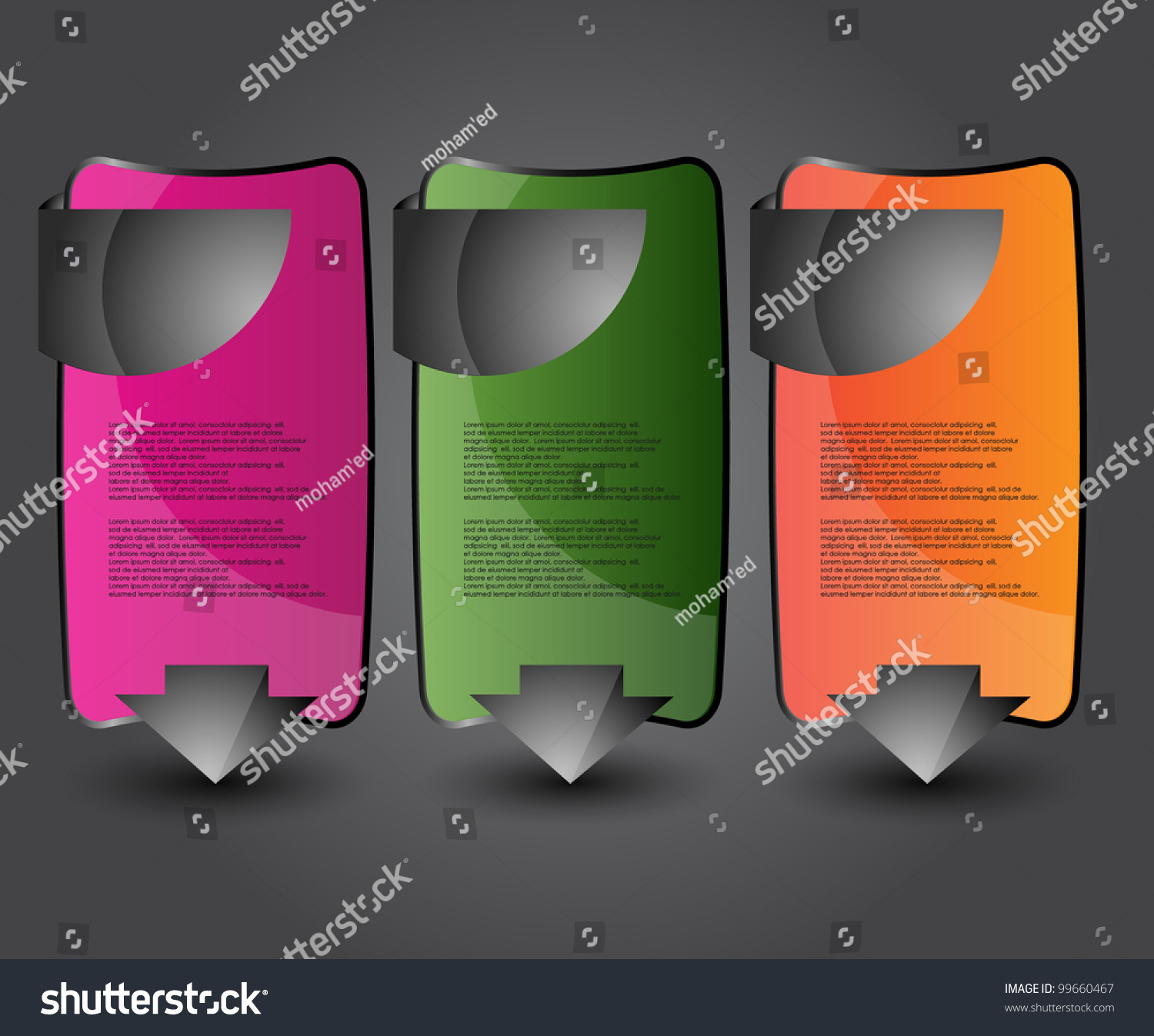 Empty Web Banners Your Advertisement Stock Vector (Royalty Free ...