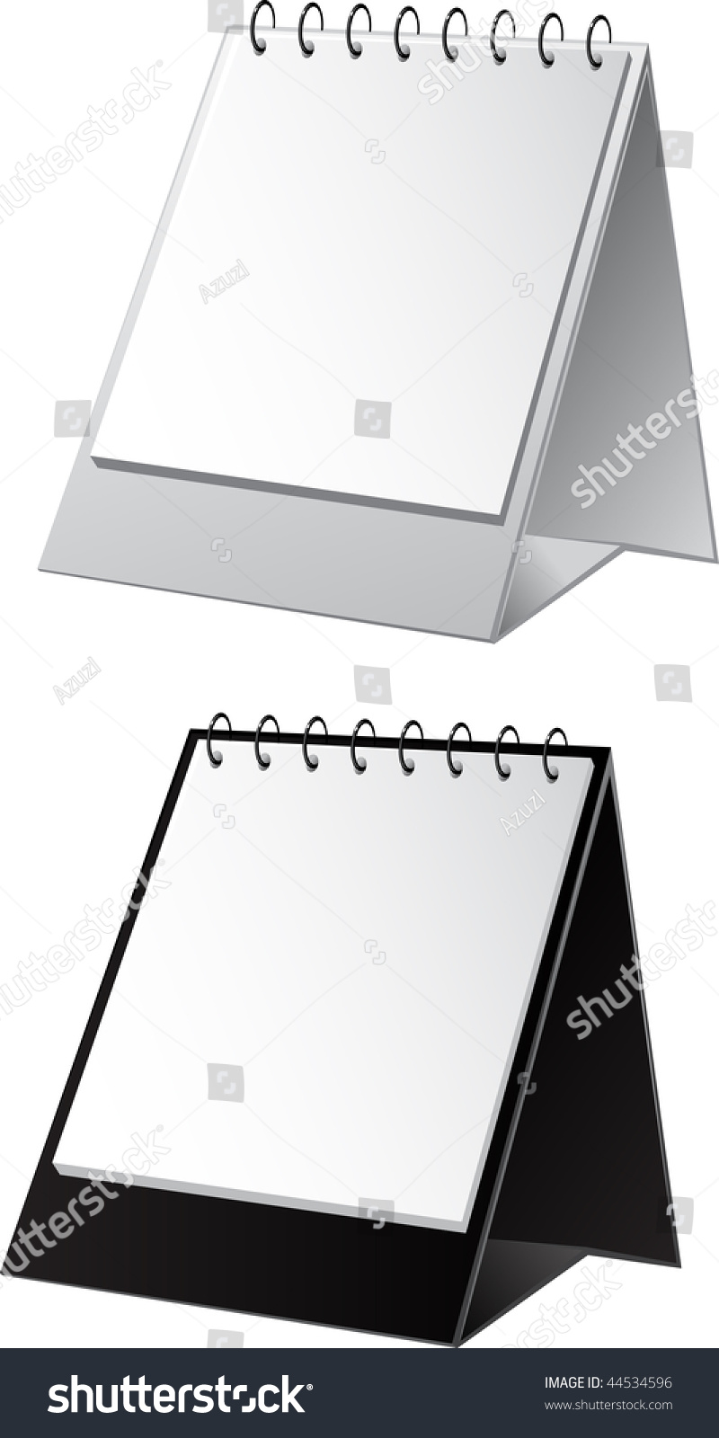Empty White Black Background Calendar Vector Stock Vector (Royalty Free ...
