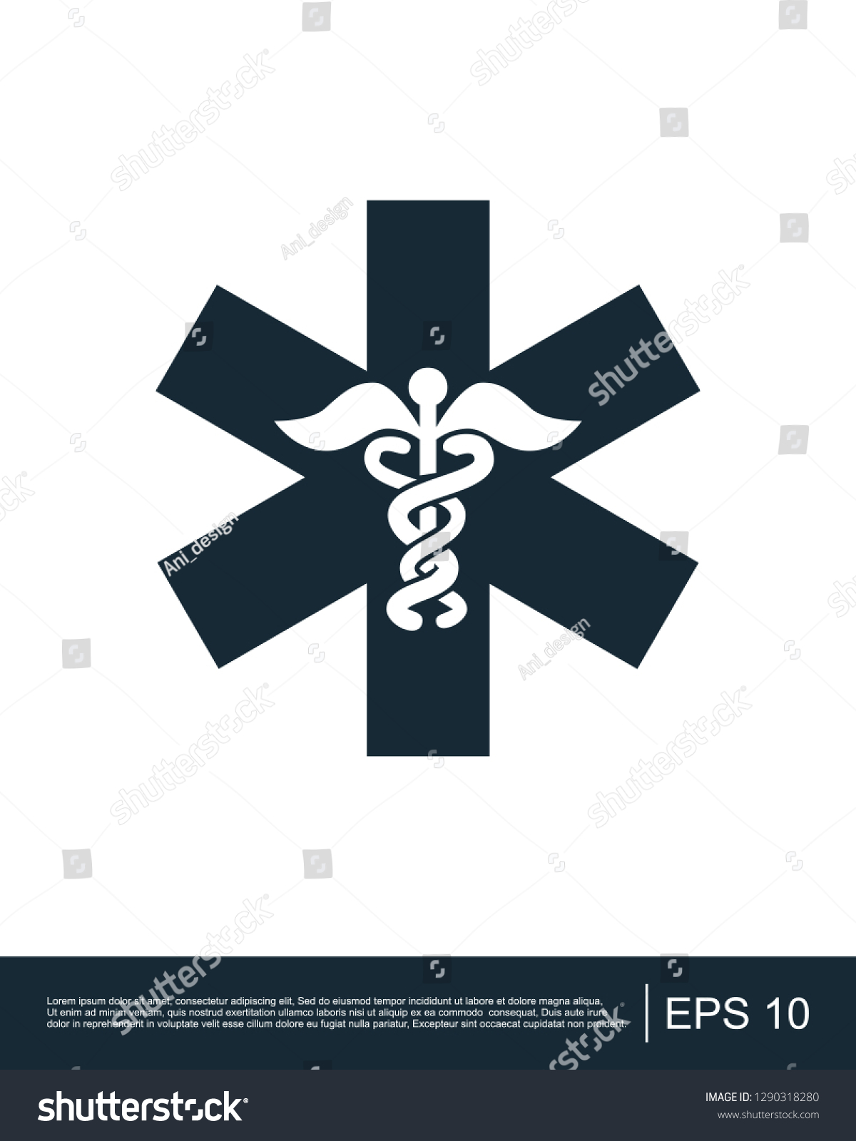 Emt Icon Template Stock Vector (Royalty Free) 1290318280