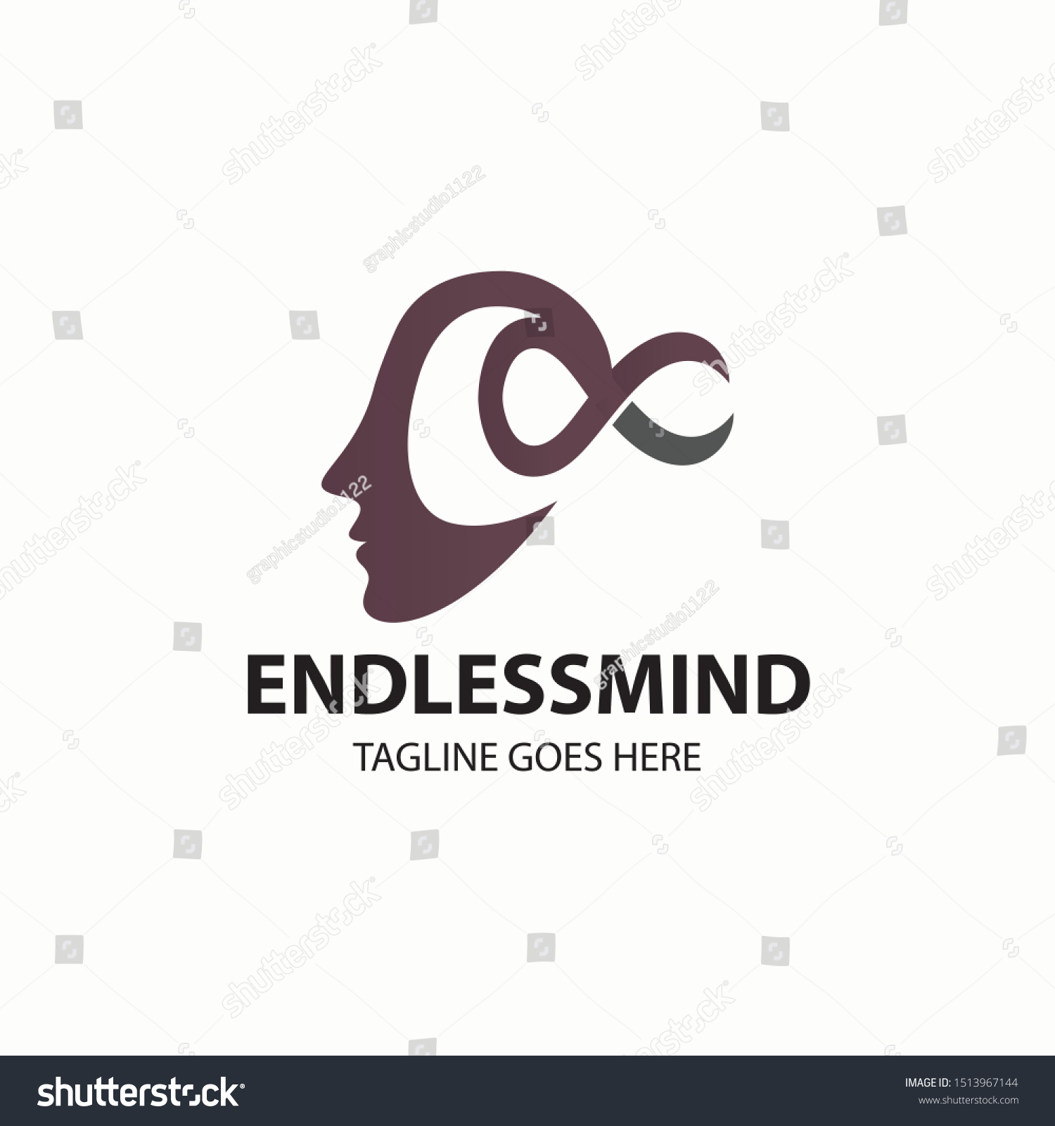 Endless Mind Logo Design Template Infinity Stock Vector (Royalty Free ...