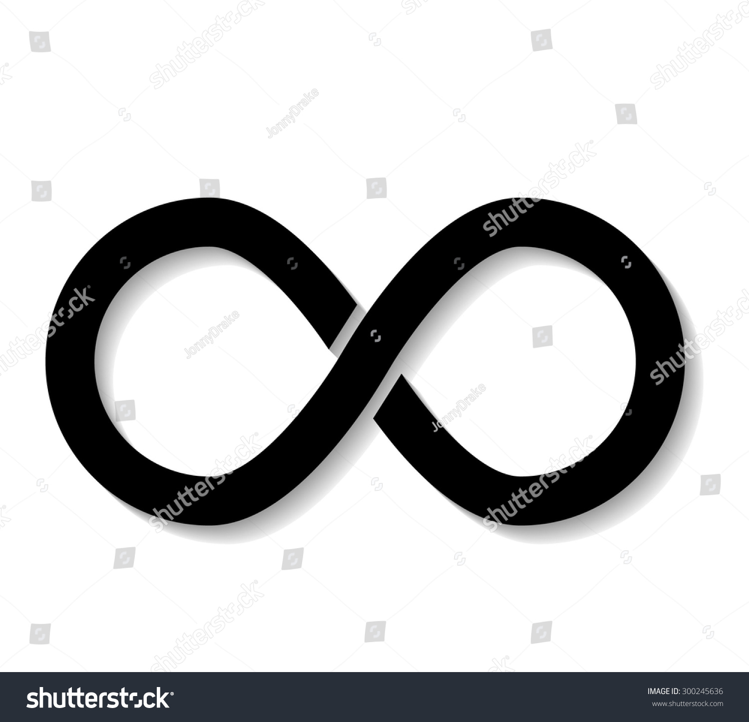 Endless Sign Shadow Stock Vector 300245636 - Shutterstock