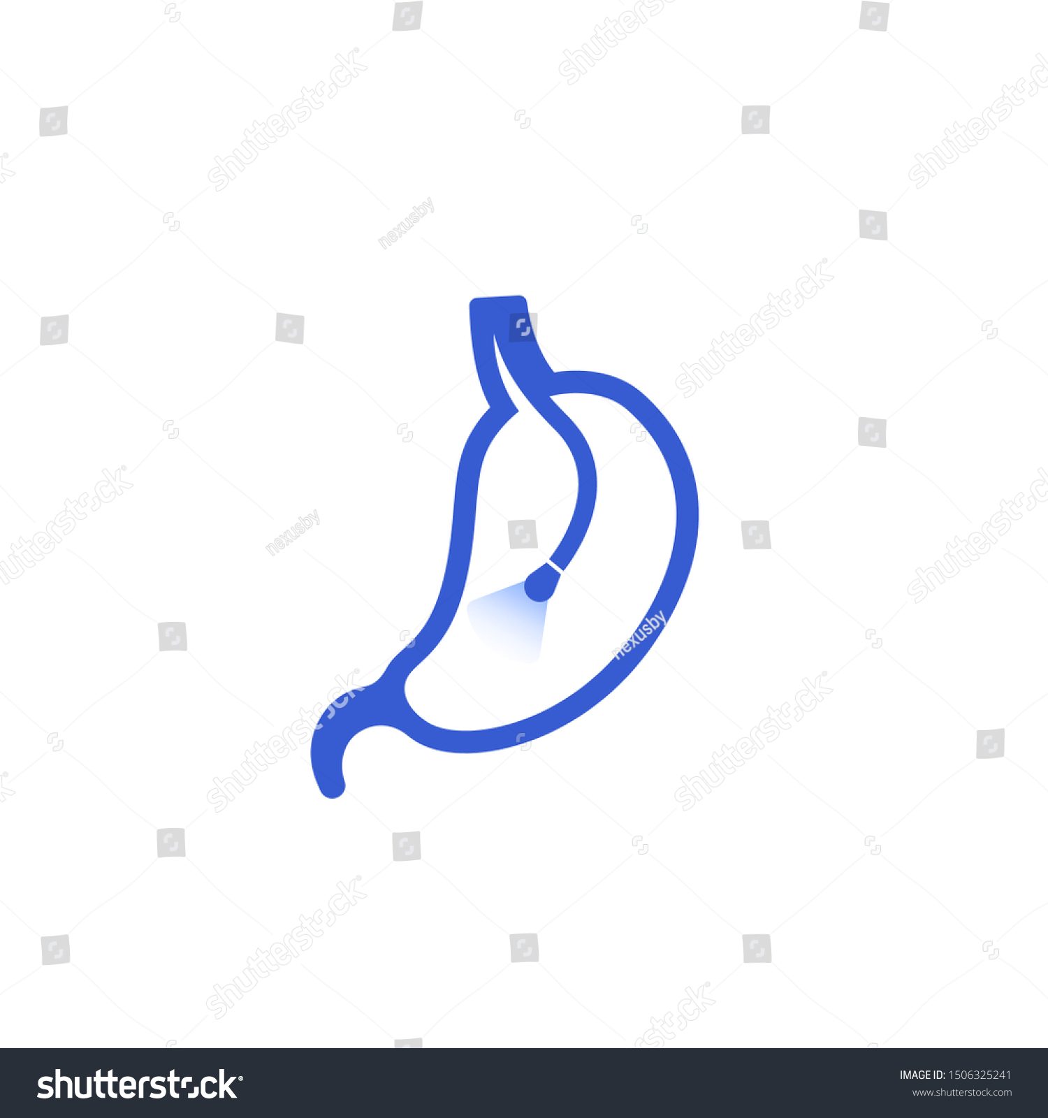Endoscopy Icon Stomach Endoscope Vector Stock Vector (Royalty Free ...
