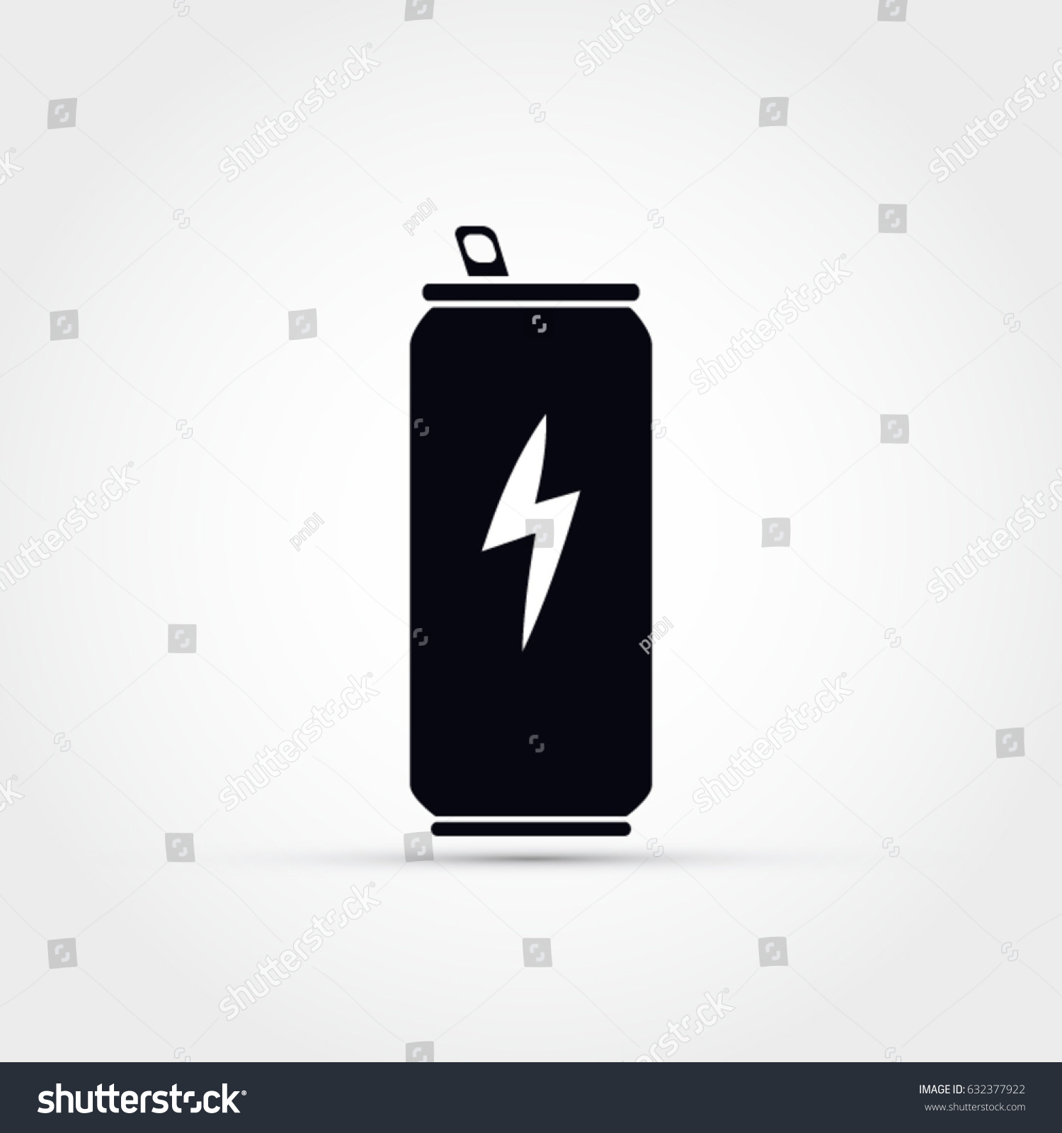 Energy Drink Can Vector Icon Stock Vector (Royalty Free) 632377922