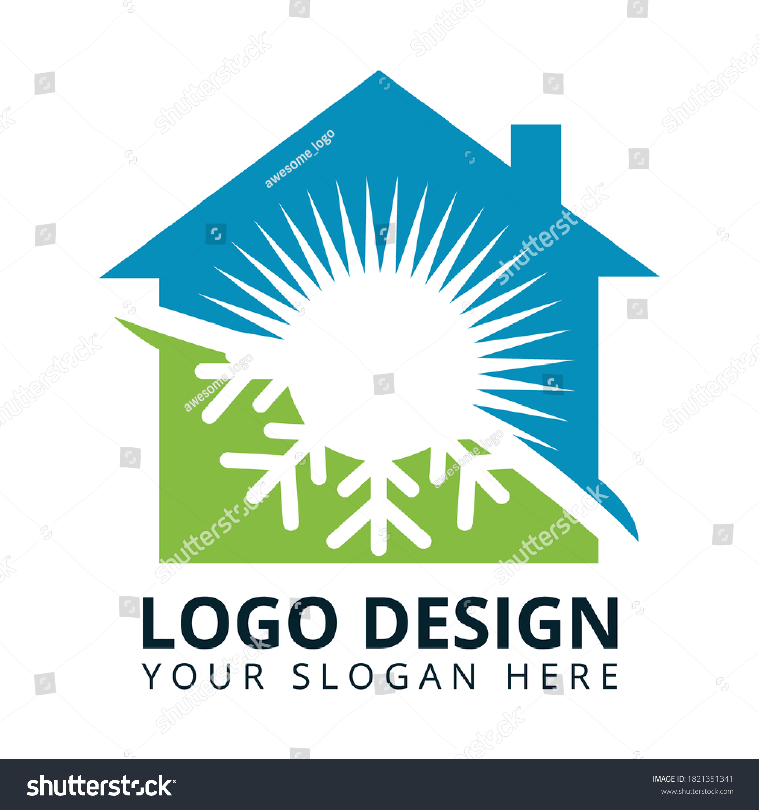 Energy Efficiency Logo Design Vector Stock Vector (Royalty Free ...