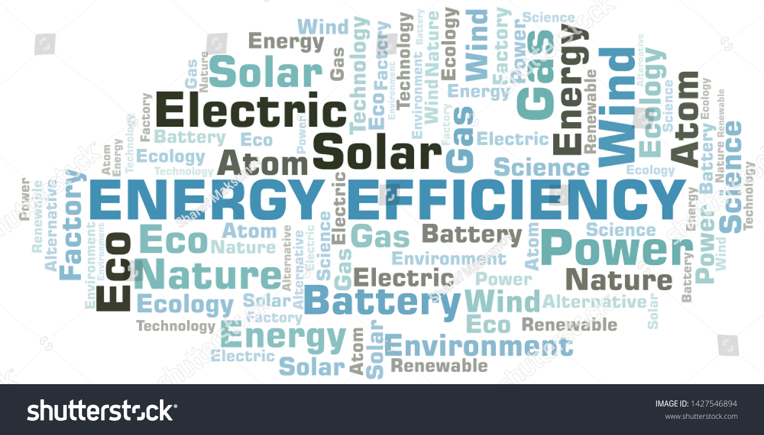 Energy Efficiency Word Cloud Wordcloud Made Stock Vector (Royalty Free ...