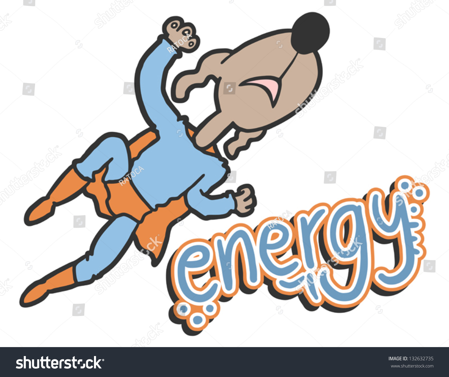 Energy Hero Stock Vector (Royalty Free) 132632735 | Shutterstock