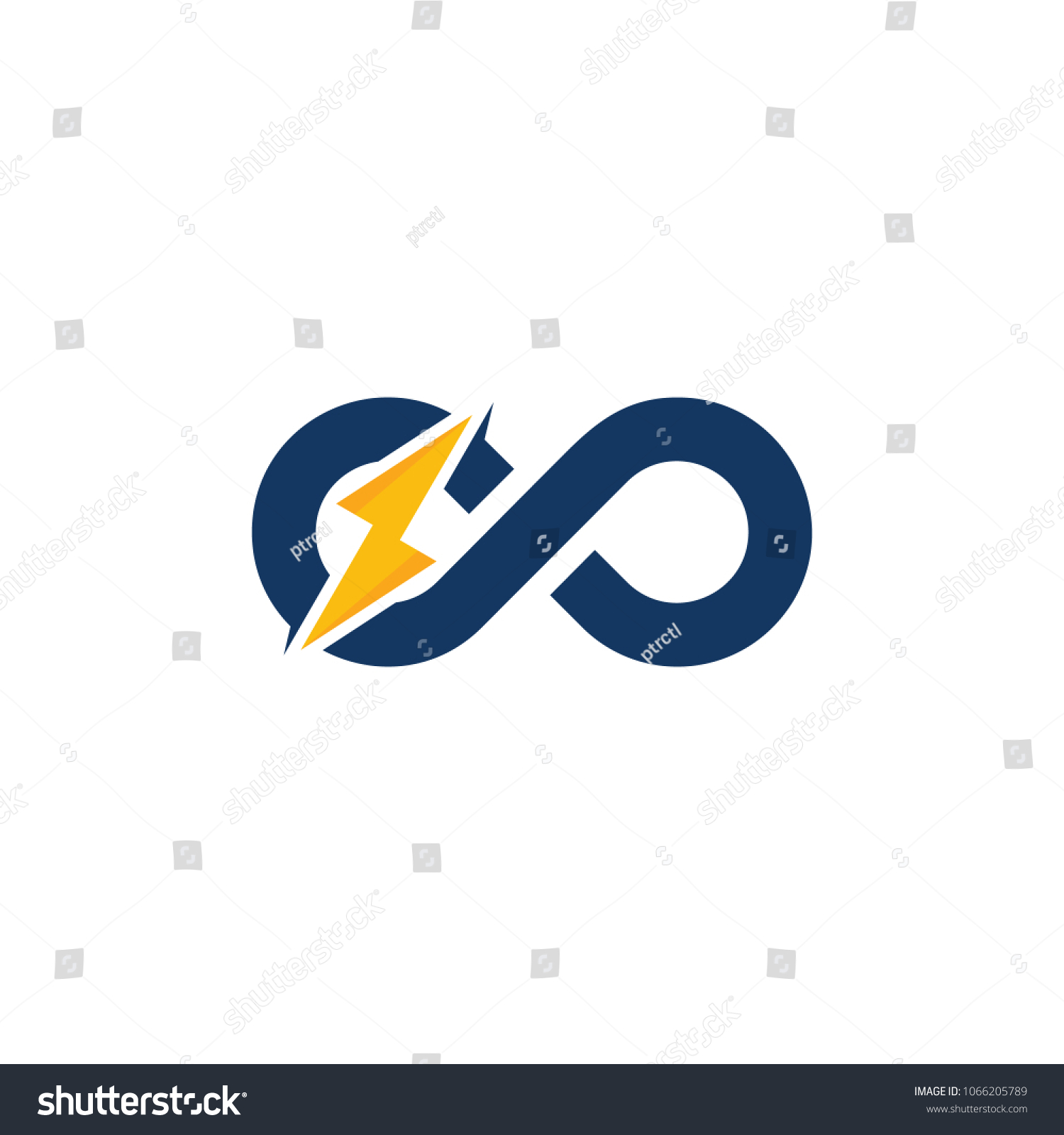 Energy Infinity Logo Icon Design Stock Vector (Royalty Free) 1066205789