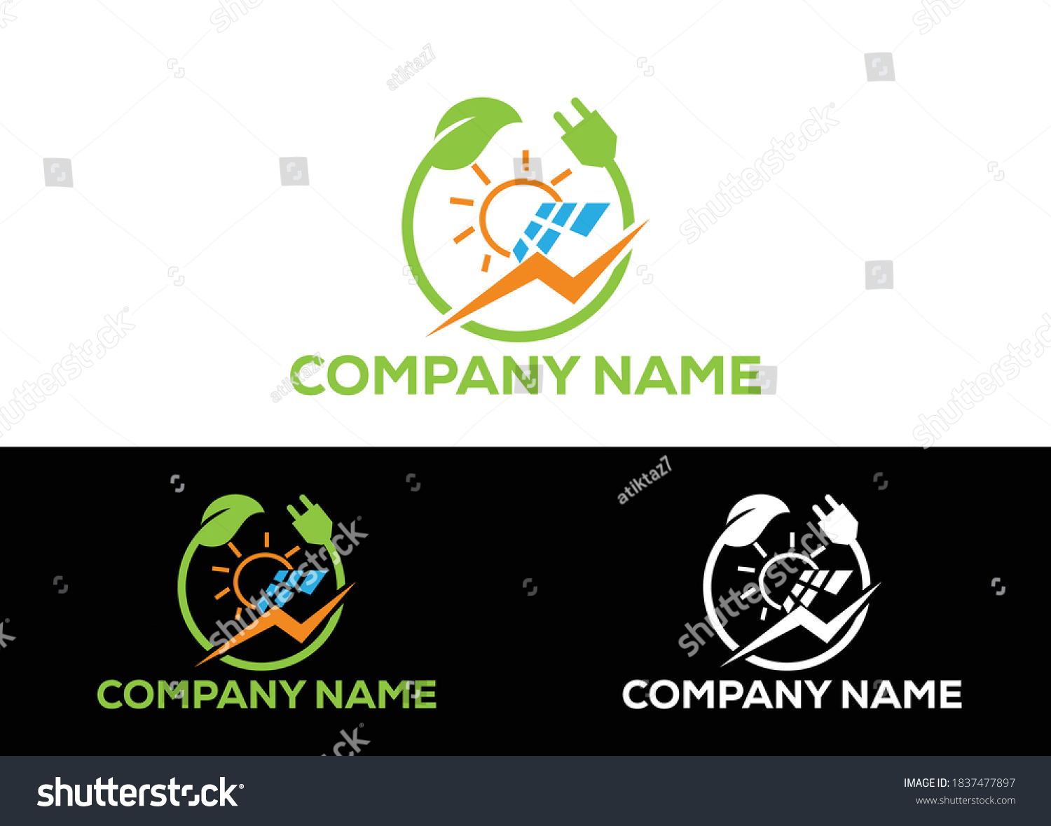Energy Saving Logo Icon Design Vector Stock Vector (Royalty Free ...