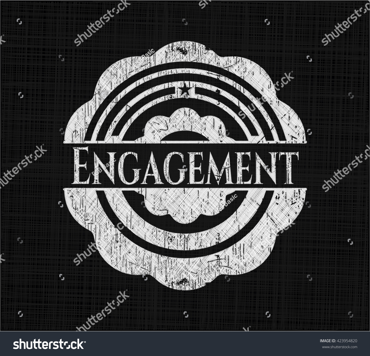 Engagement Chalkboard Texture Stock Vector (Royalty Free) 423954820 ...