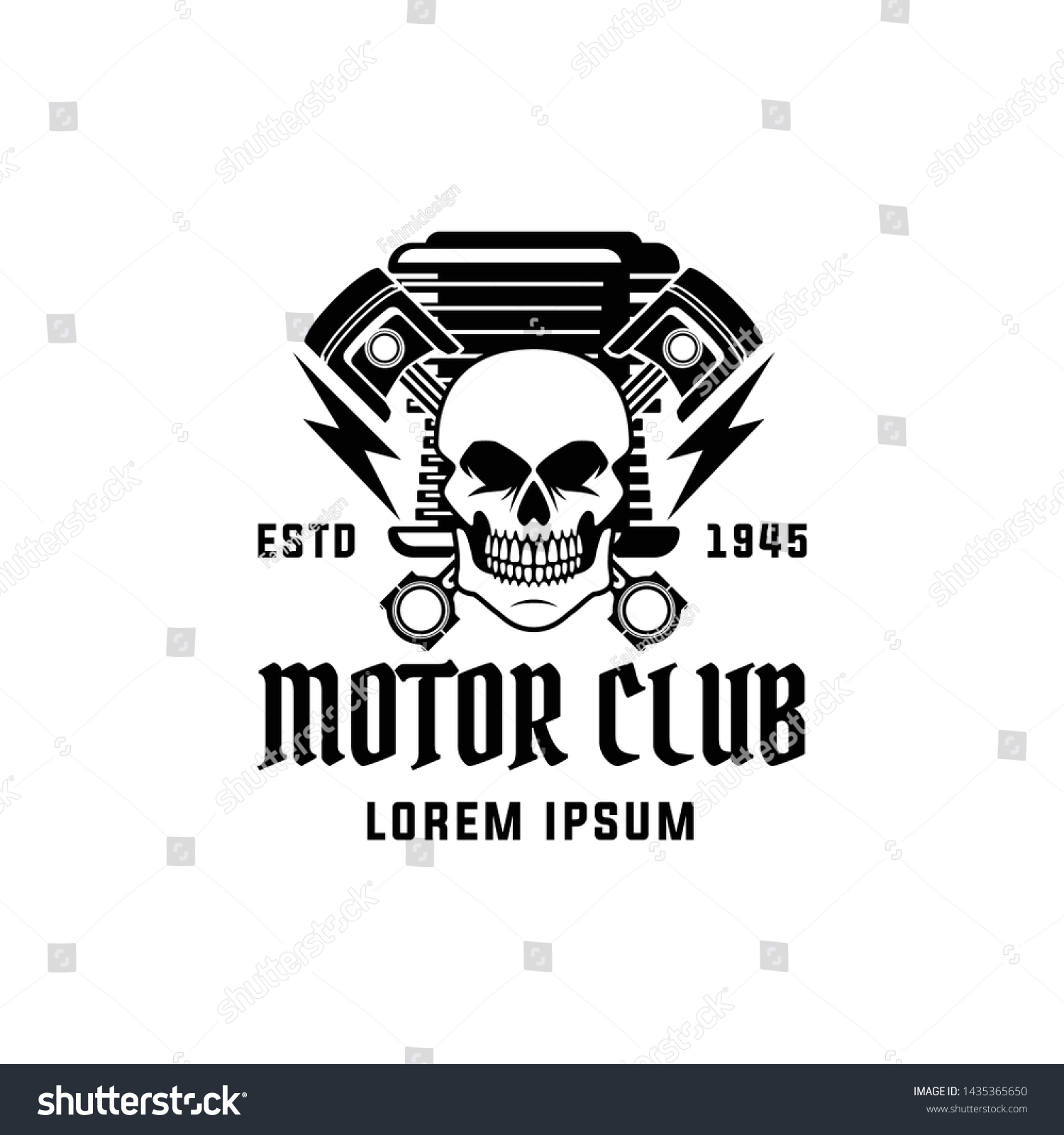Engine Garage Logo Vector Auto Service: vector de stock (libre de ...