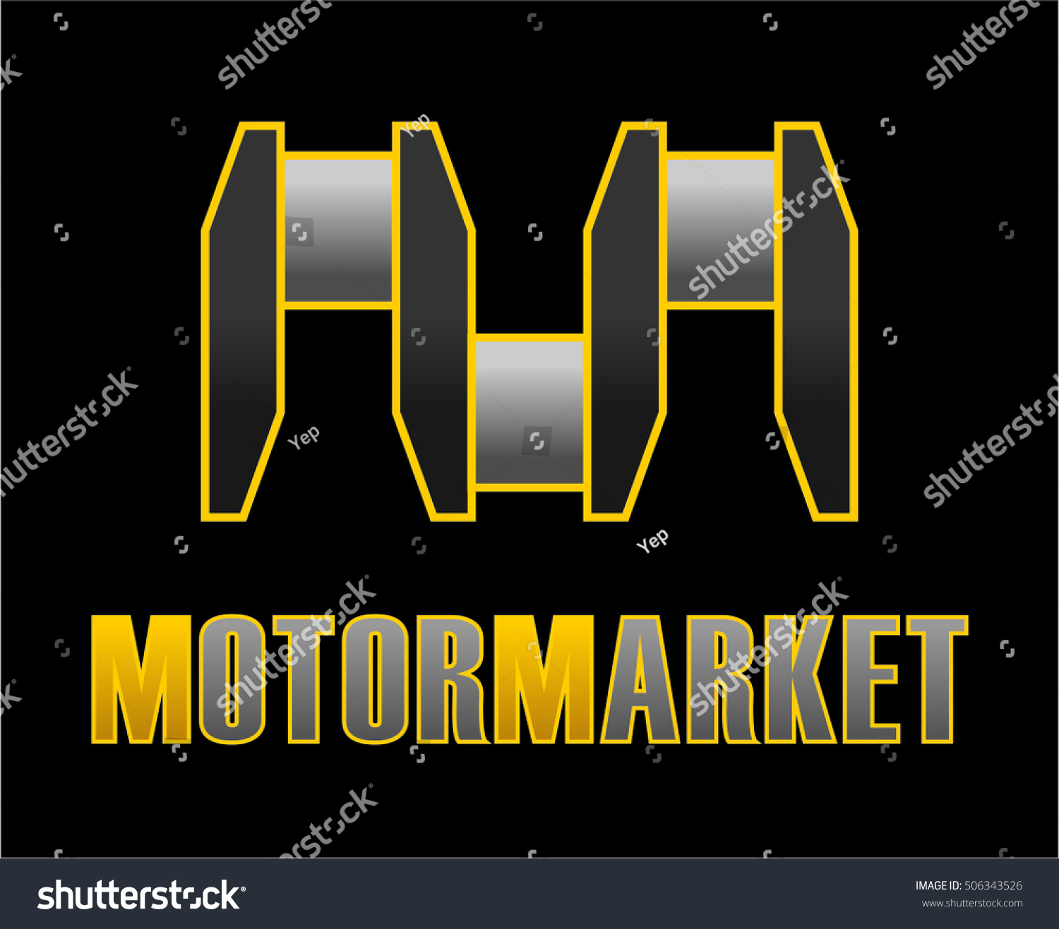 Engine Parts Logo Vector Illustration Stock Vector (Royalty Free ...