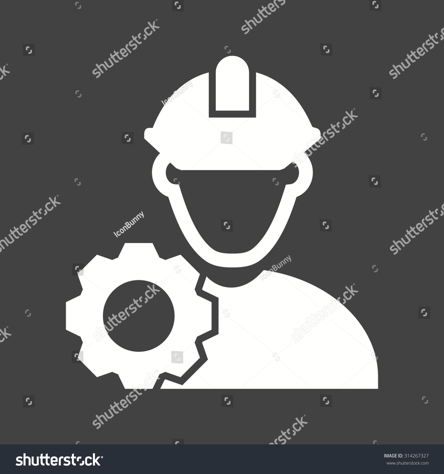 Engineer Engineering Construction Icon Vector Image Stock Vector ...