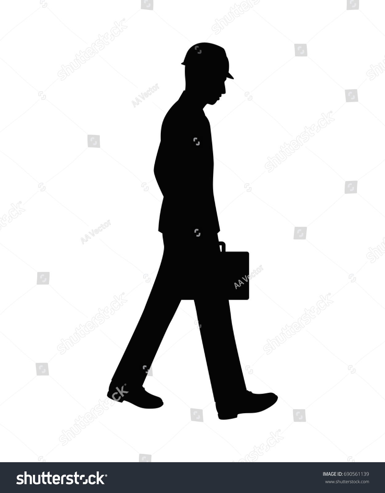 393 Engineer walking silhouette Stock Vectors, Images & Vector Art ...