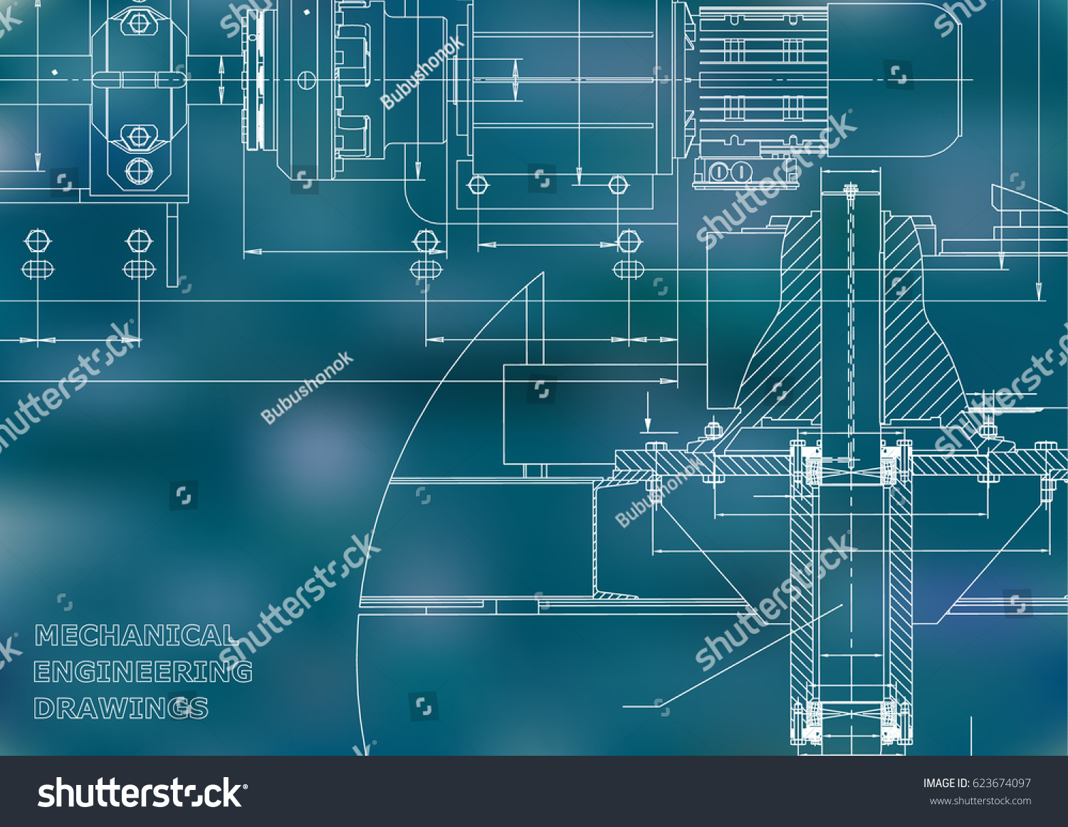 Engineering Backgrounds Mechanical Engineering Drawings Technical ...