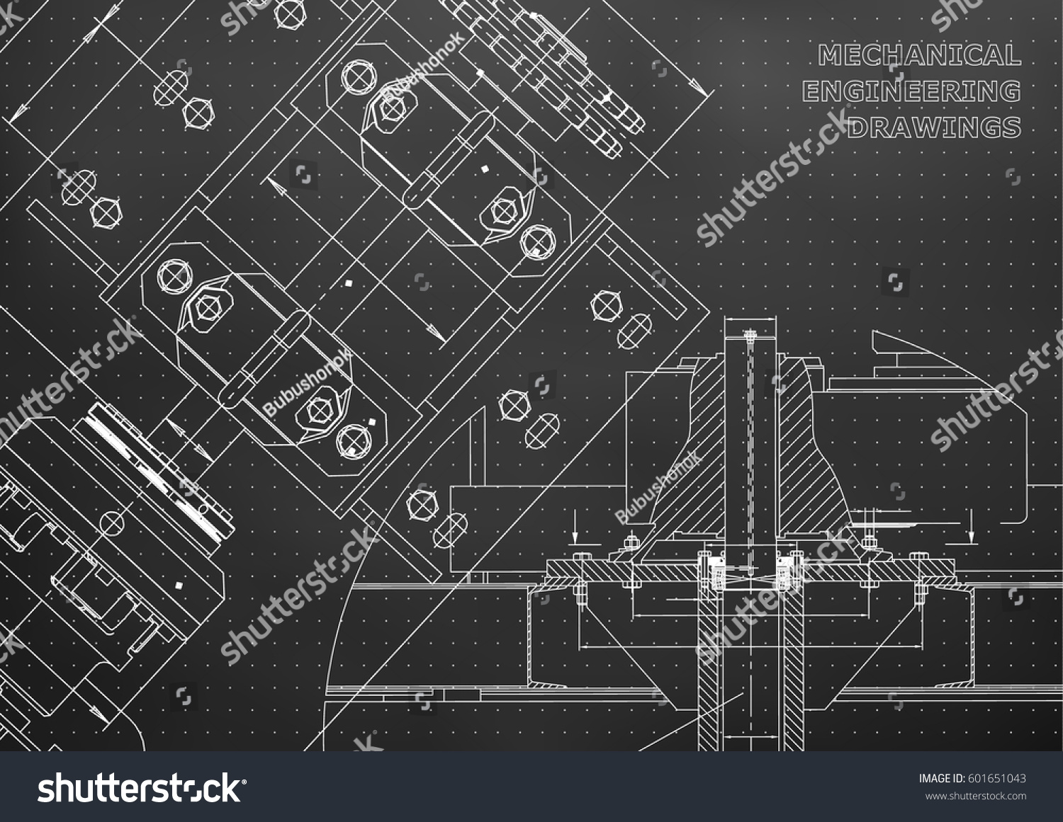 Stock vektor „Engineering Backgrounds Technical Design Mechanical ...