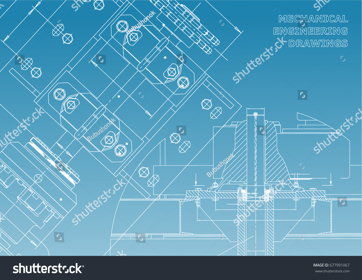 Engineering Backgrounds Technical Design Mechanical Engineering: vector ...