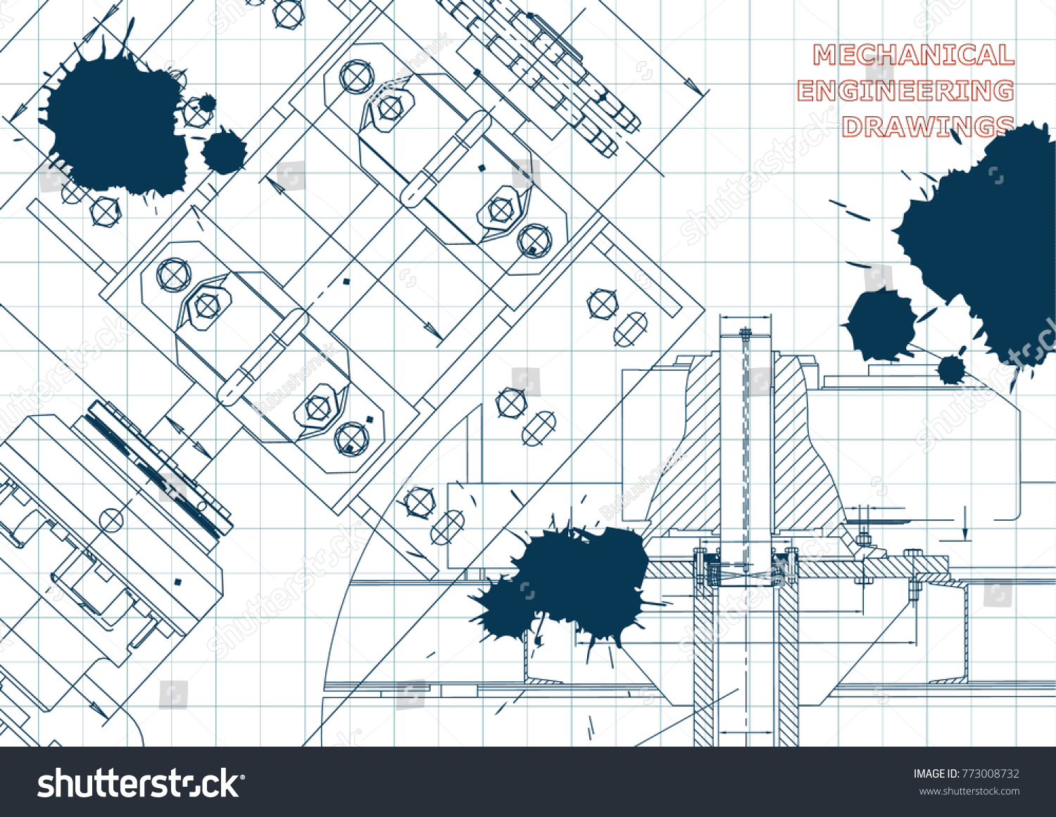 Engineering Backgrounds Technical Design Mechanical Engineering Stock ...