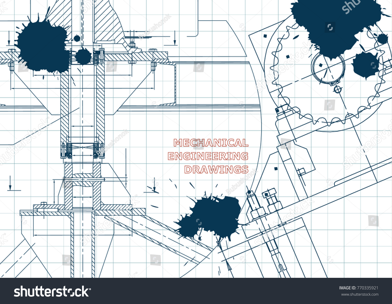 Engineering Backgrounds Technical Mechanical Engineering Drawings ...