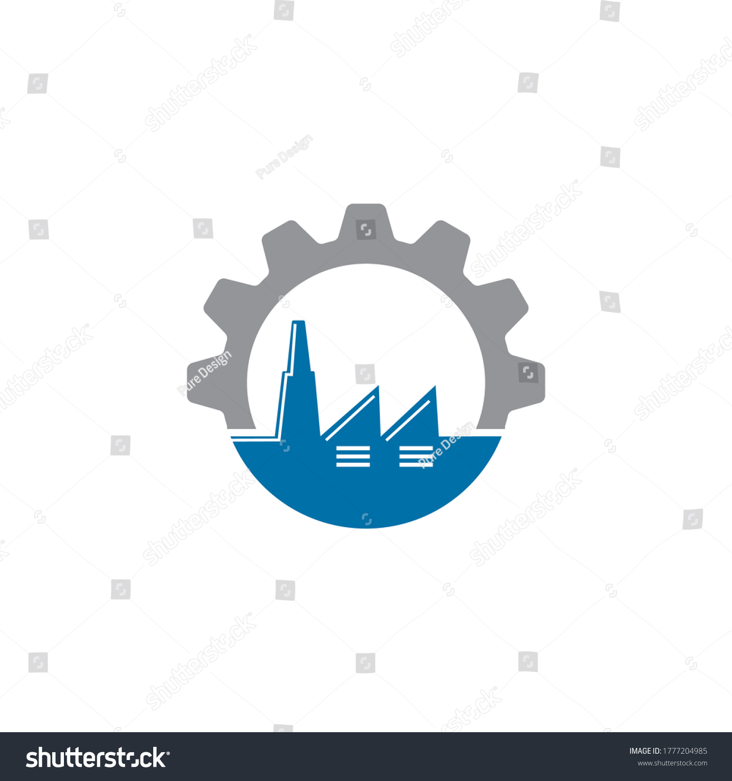 Engineering Logo Factory Industry Logo Stock Vector (Royalty Free ...