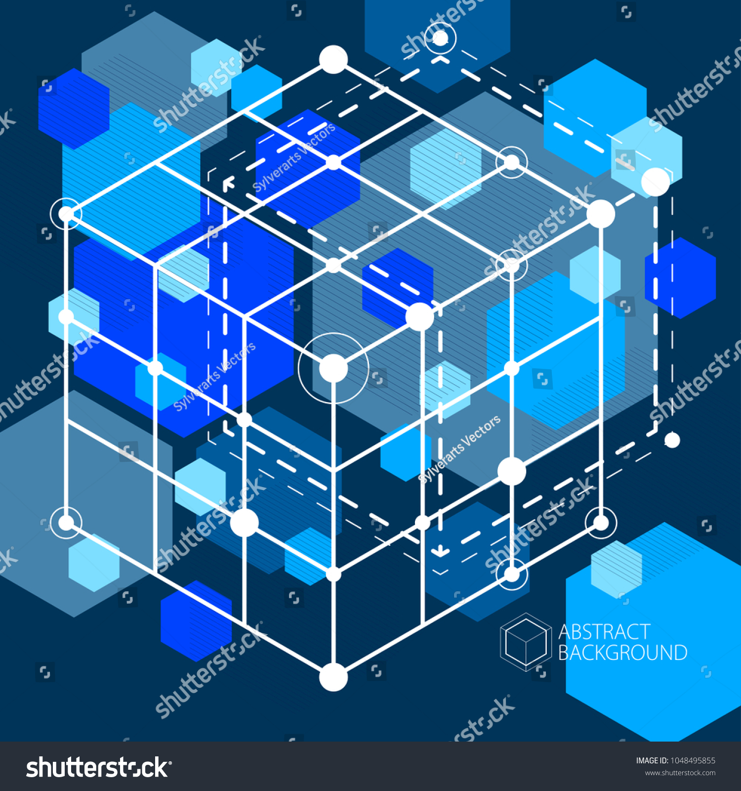 Engineering Technology Vector Dark Blue Wallpaper Stock Vector (Royalty ...