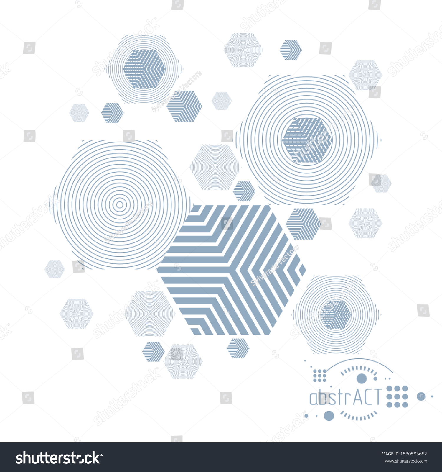 Engineering Technology Vector Wallpaper Made Hexagons Stock Vector ...