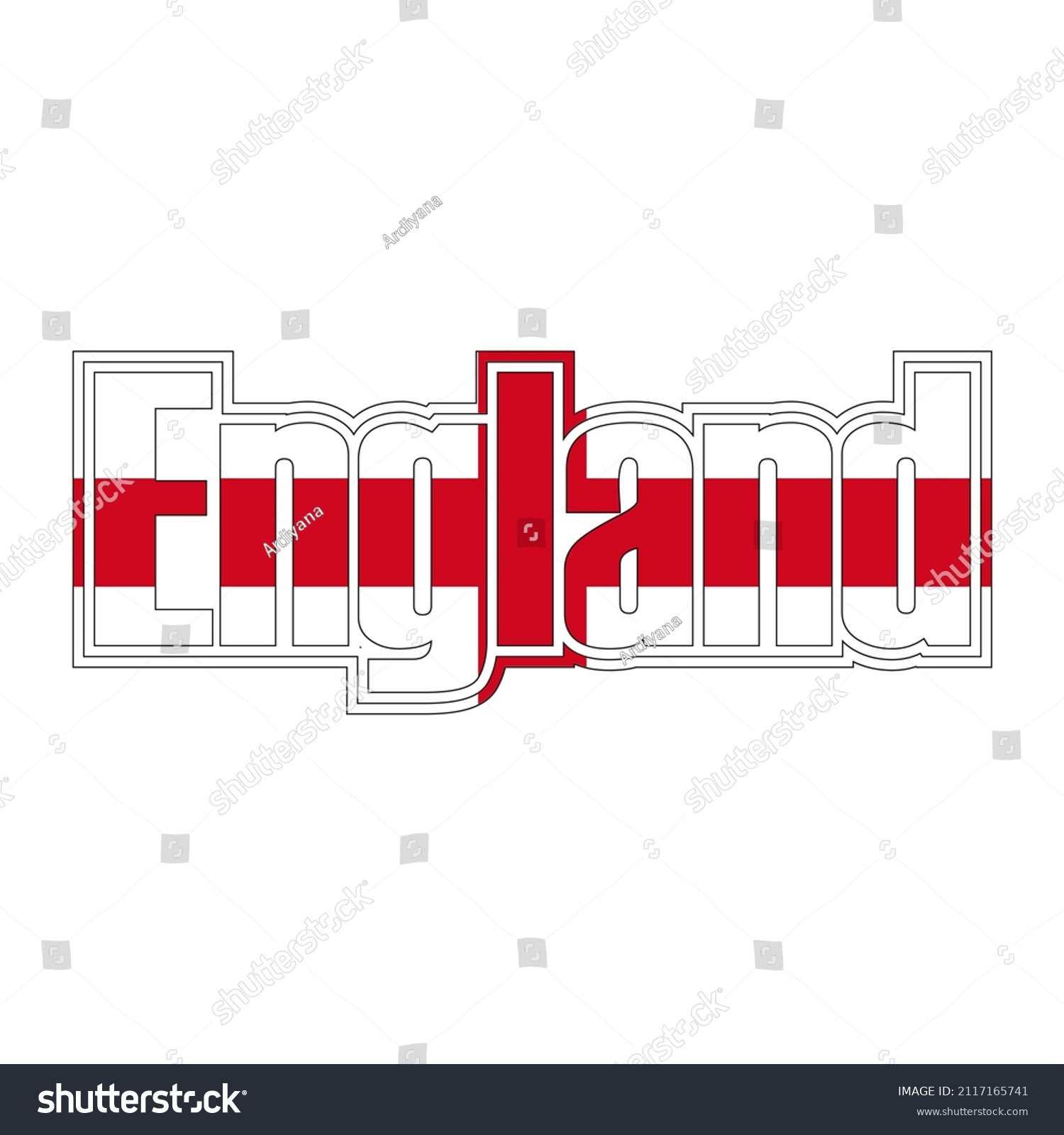 England Flag Font Vector Graphics Stock Vector (Royalty Free ...