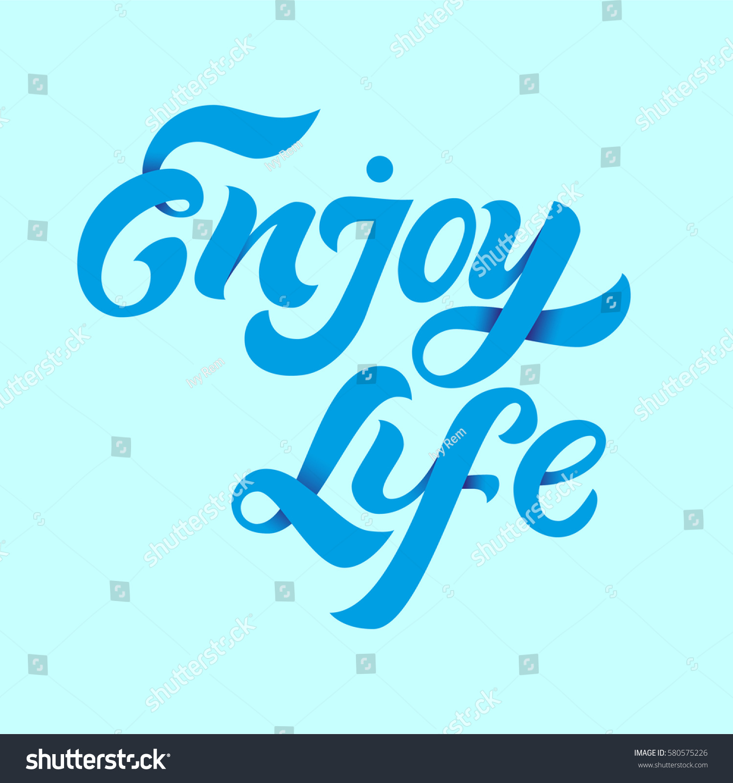 Enjoy Life Stock Vector (Royalty Free) 580575226 | Shutterstock
