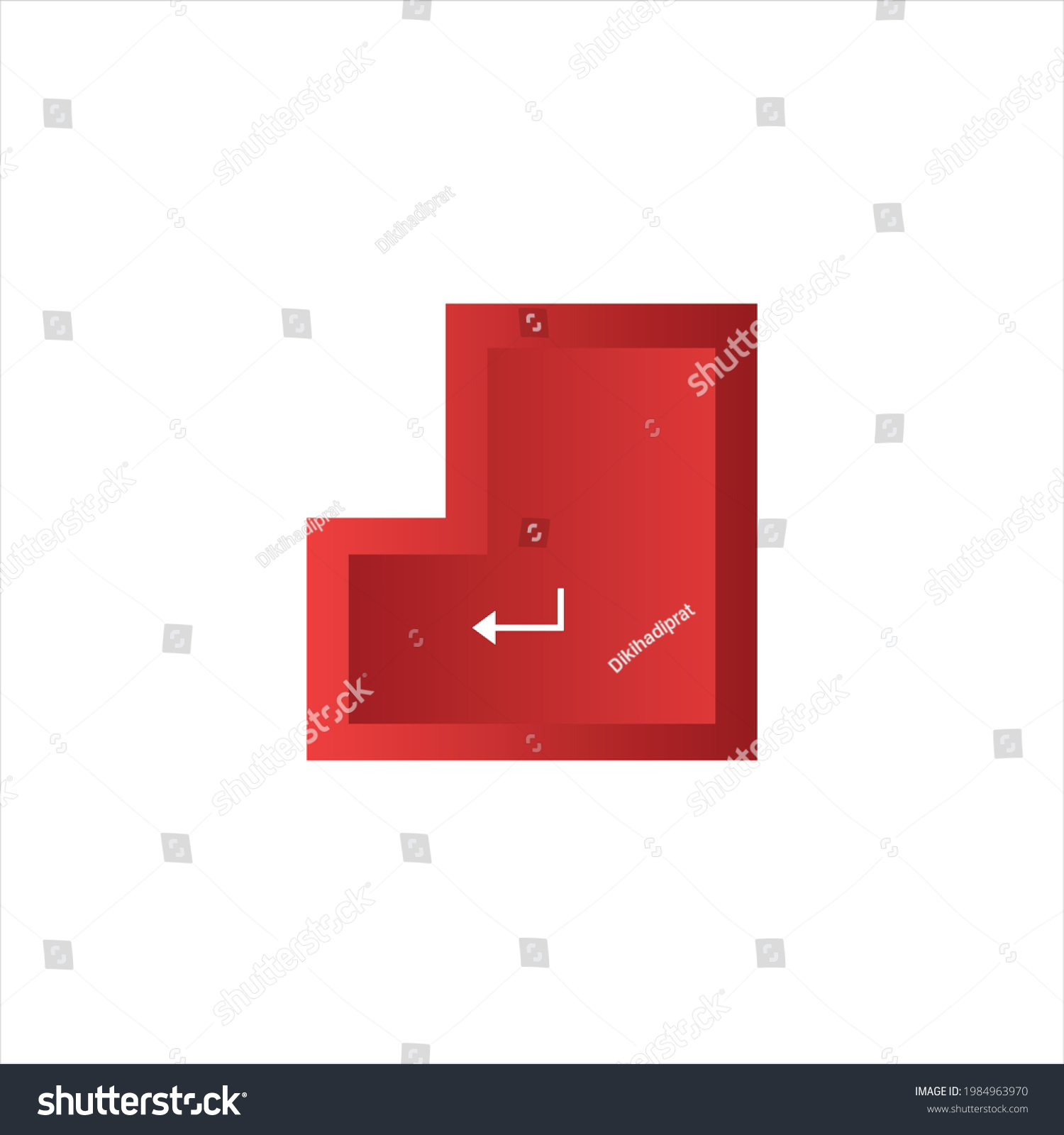Enter Button On Keyboard Transparent Background Stock Vector (Royalty ...
