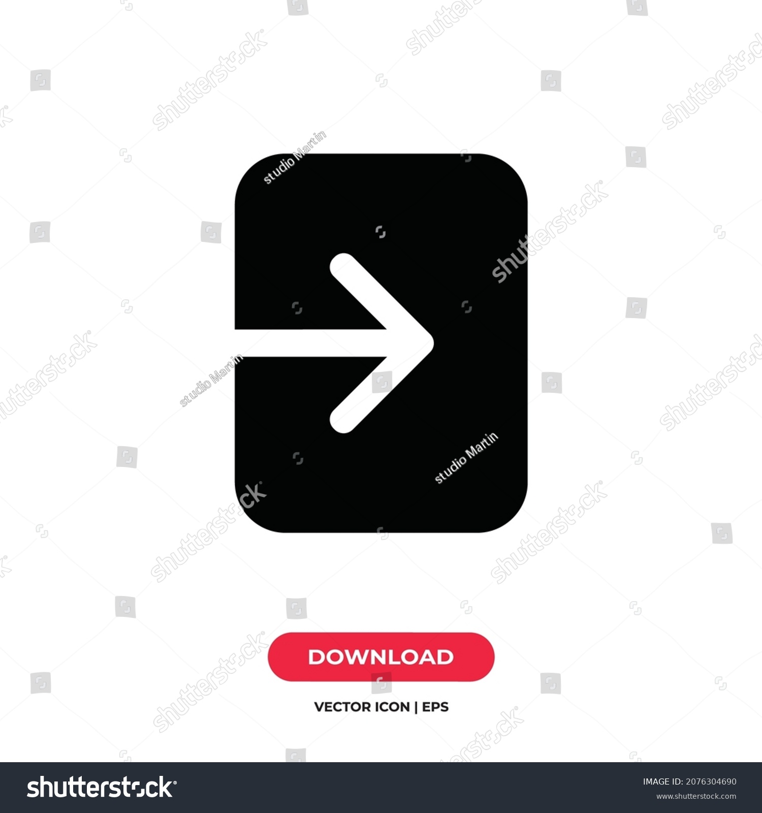 Introduzca el vector de icono. Inicio: vector de stock (libre de ...