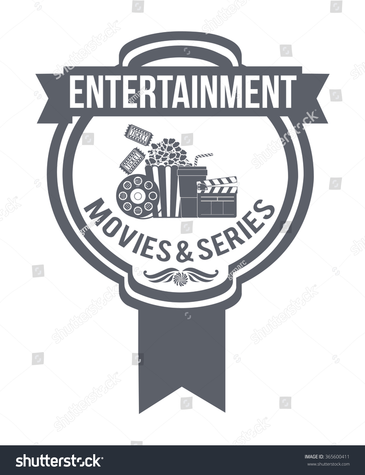 Entertainment Concept Design Stock Vector (Royalty Free) 365600411 ...