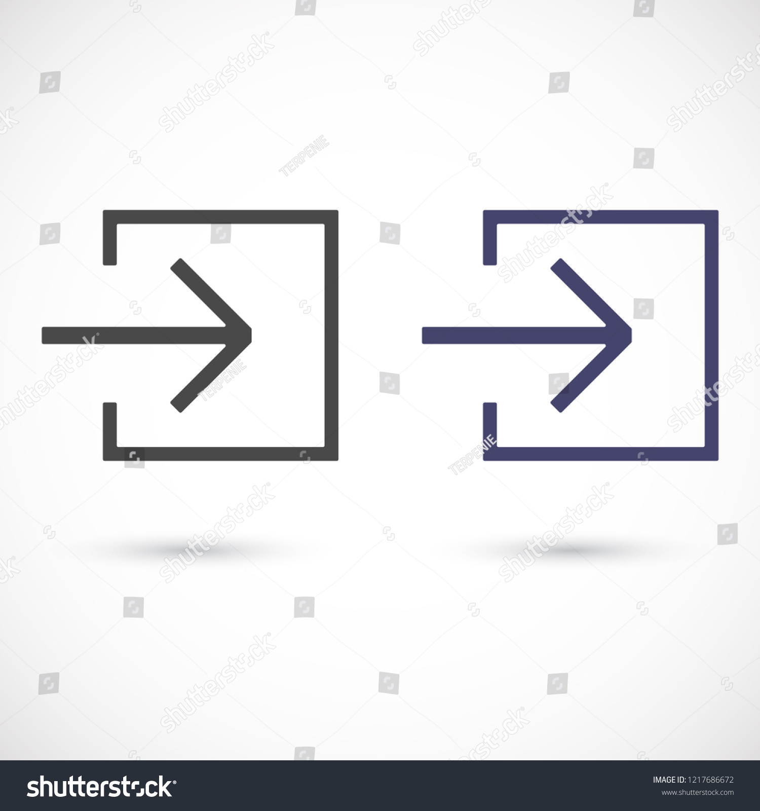 Entrance Vector Icon 10 Eps Stock Vector (Royalty Free) 1217686672
