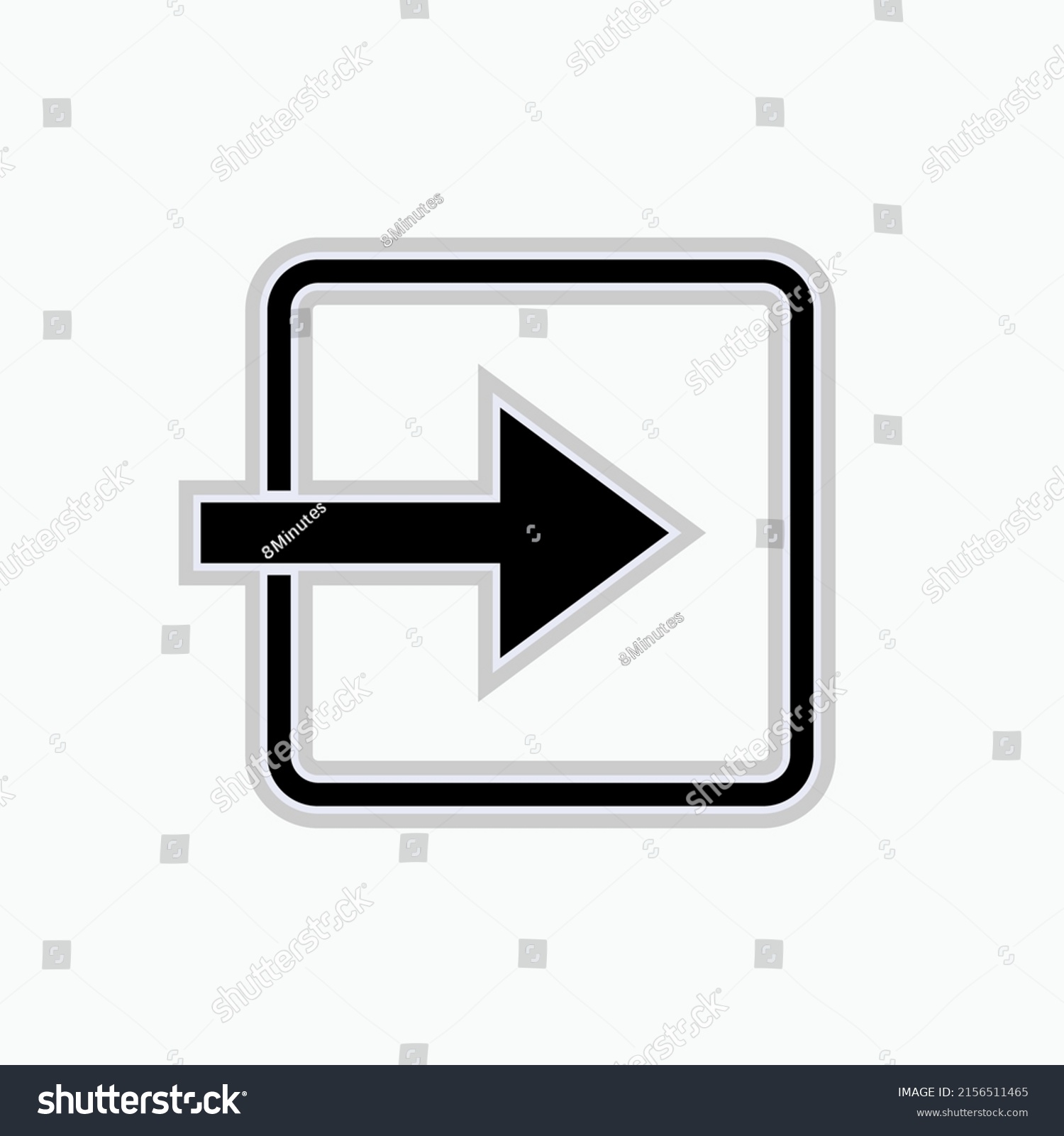 Entry Icon Enter Login Symbol Vector Stock Vector (Royalty Free ...