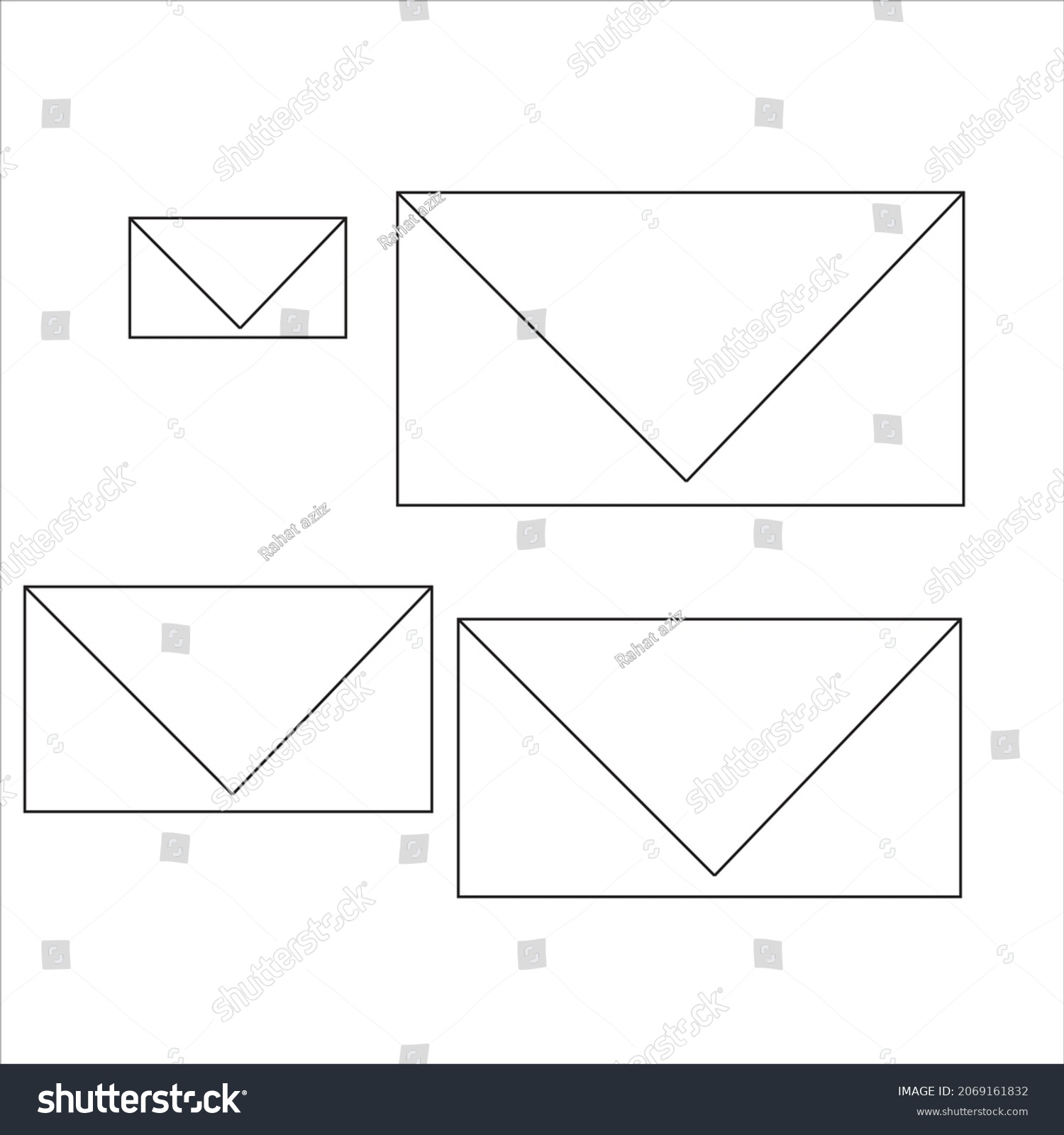 Envelop File Vector Sketch Art Stock Vector (Royalty Free) 2069161832 ...