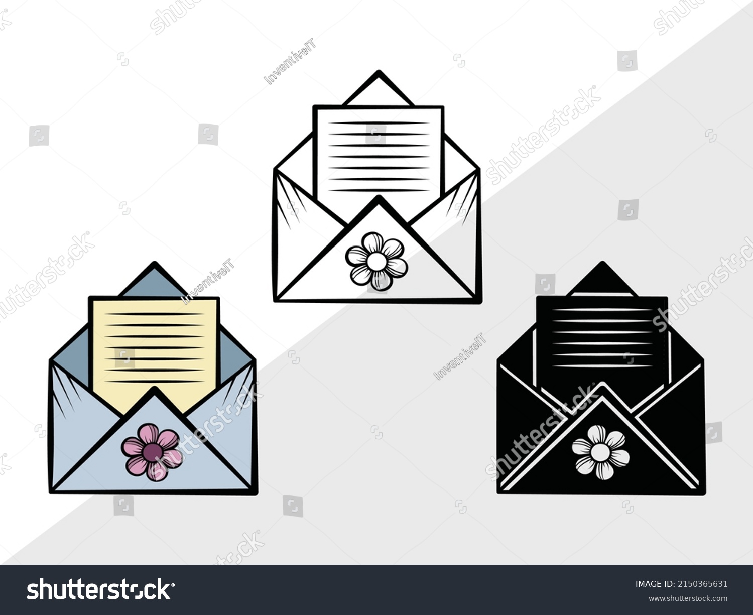 Envelope Clipart Printable Vector Illustration Stock Vector (Royalty ...