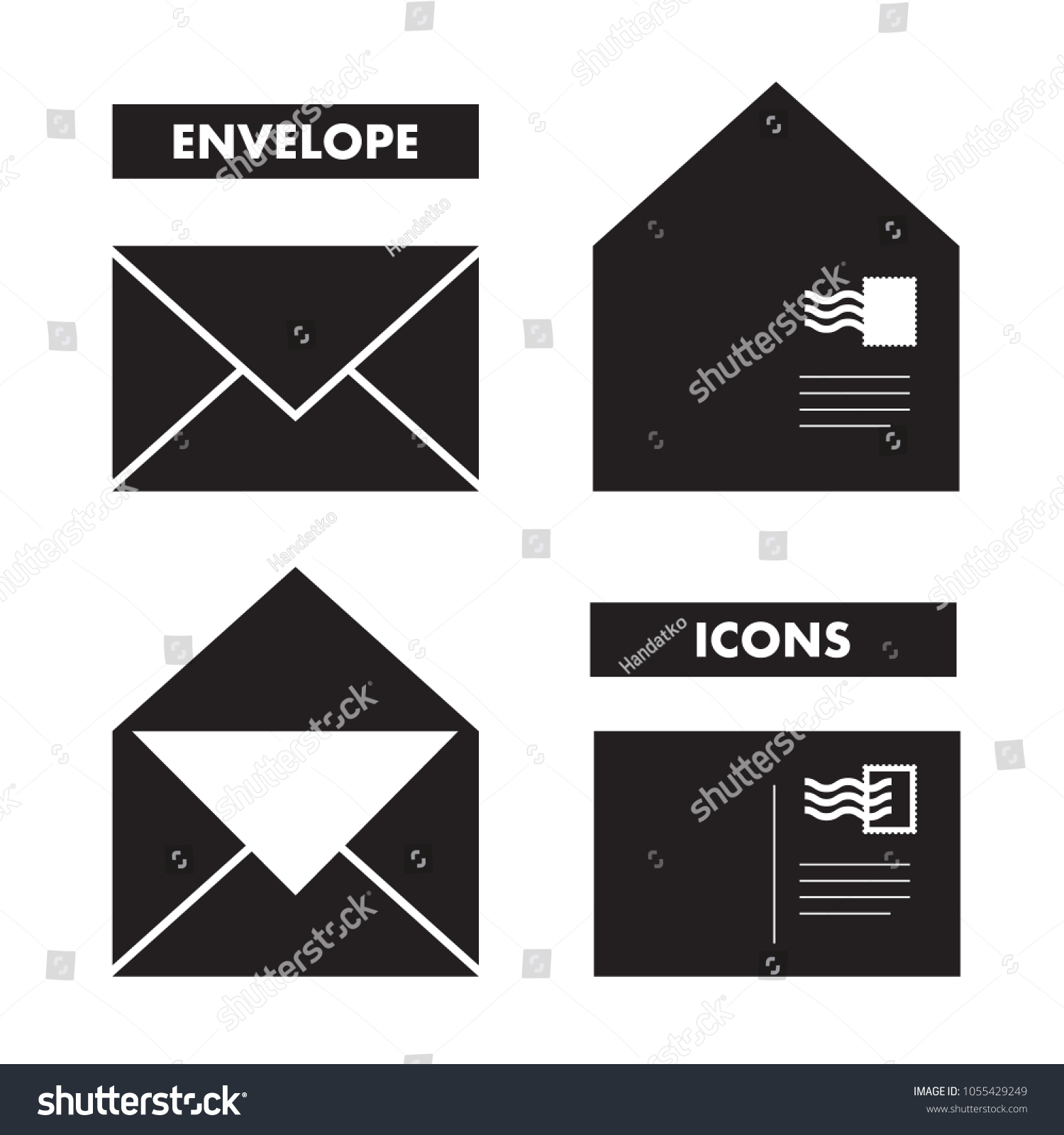 Envelope Vector Icons Email Symbols Set Stock Vector (Royalty Free ...