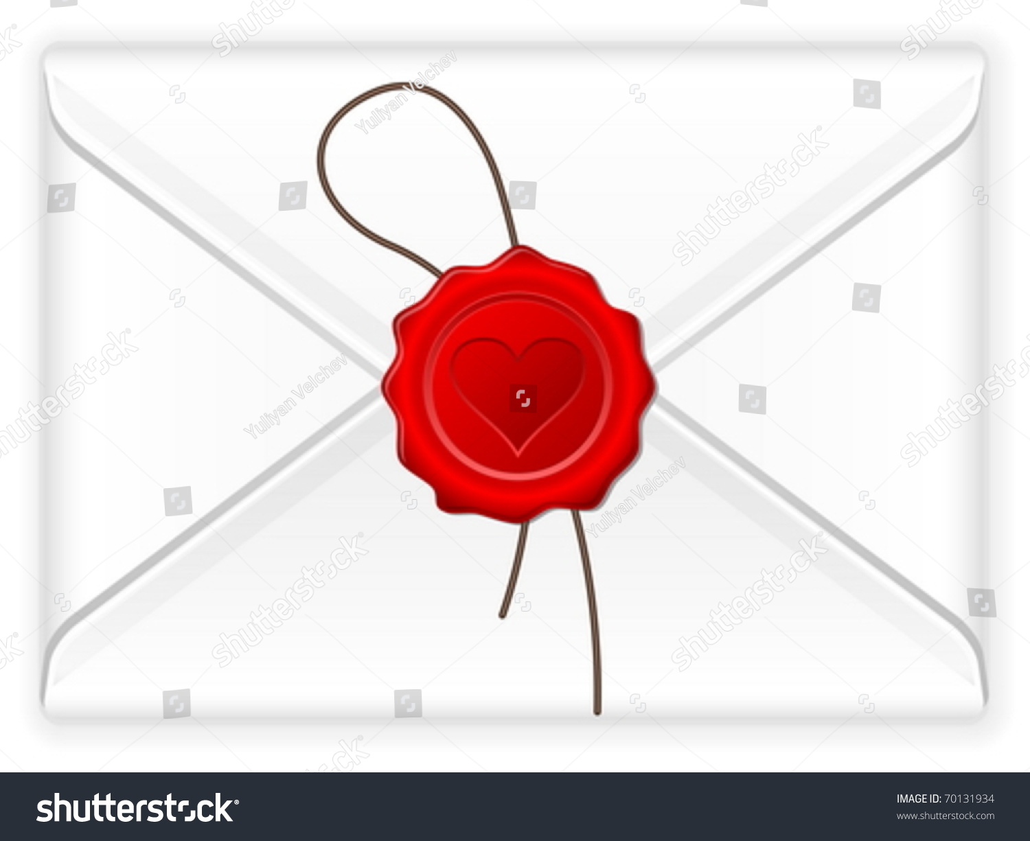 Envelope Love Stamp Vector Illustration Stock Vector (Royalty Free ...