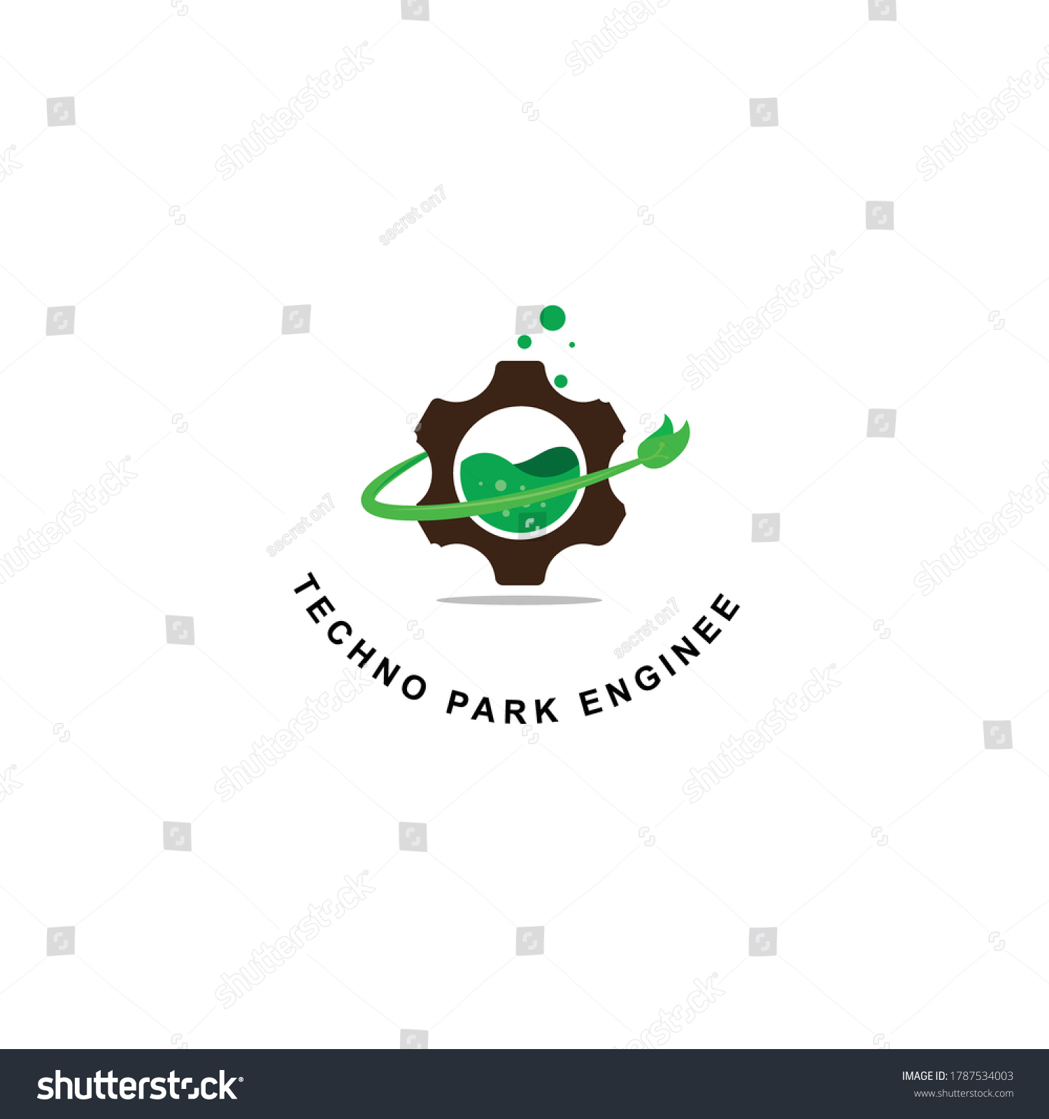Environment Engineer Technology Industrial Laboratory Logo Stock Vector ...