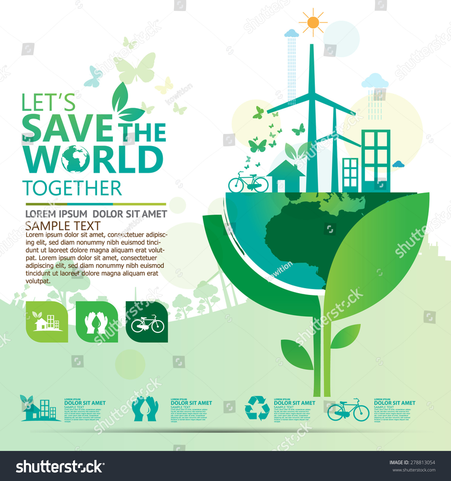 Environment Infographic Stock Vector Illustration 278813054 : Shutterstock